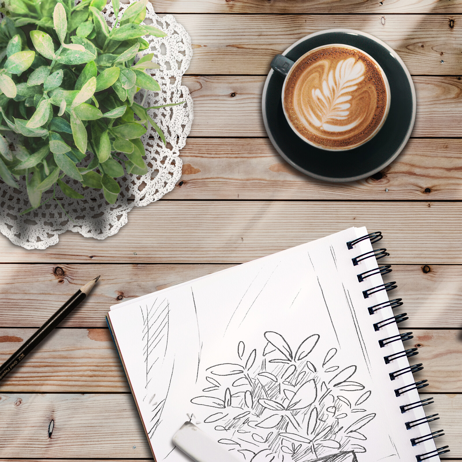 Little Malice - Montage Photo - Draw & Coffee