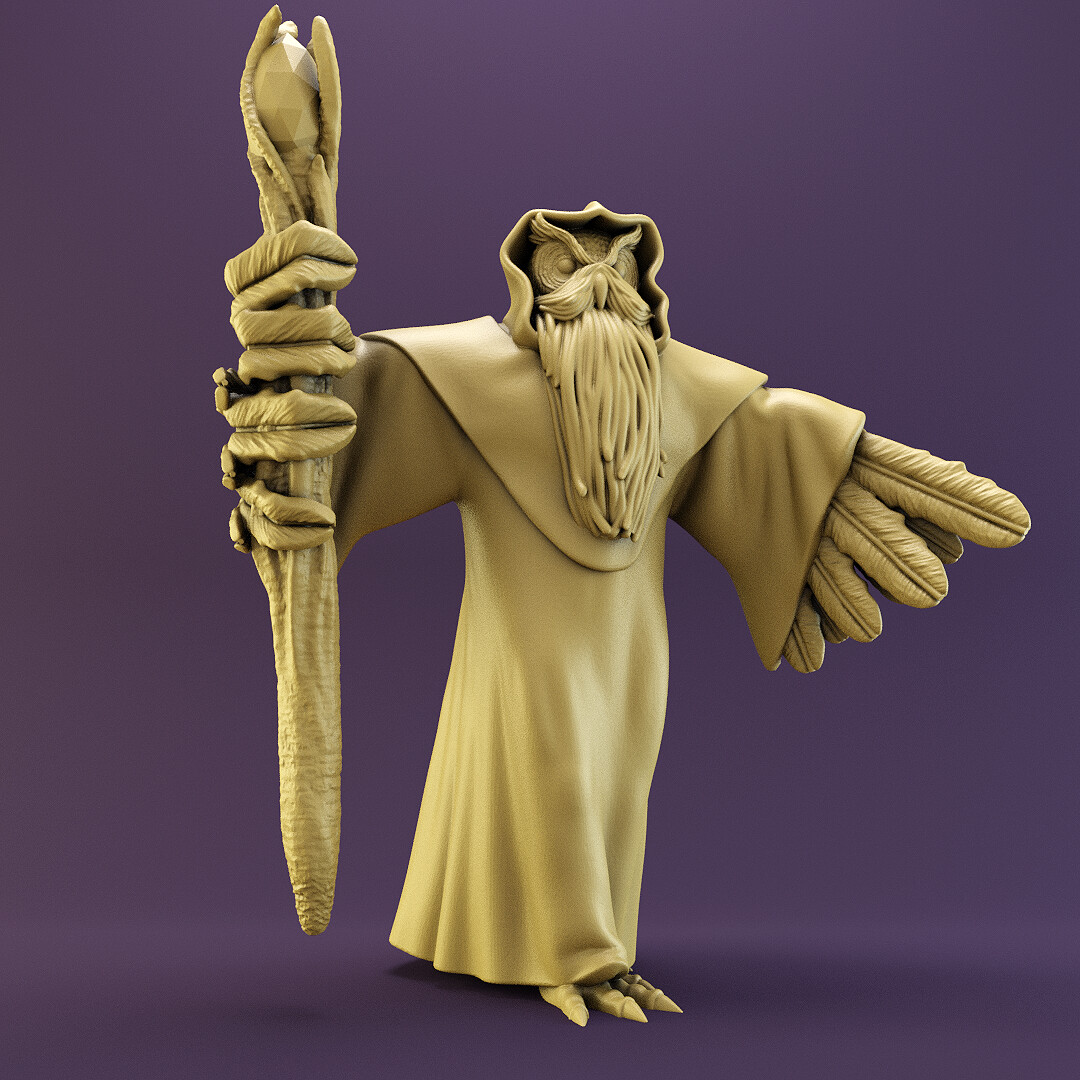 ArtStation - Owl the Wizard