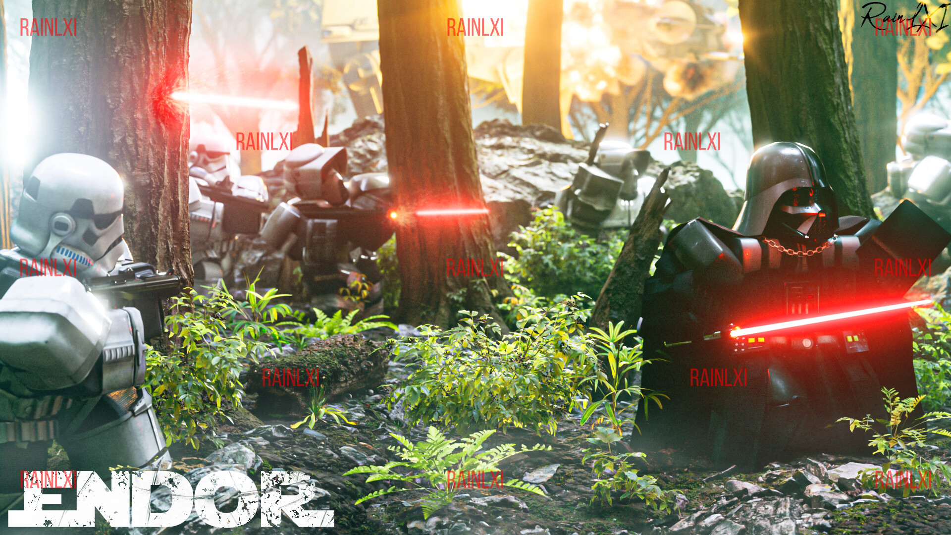 ArtStation - Roblox Endor StarWars Thumbnail