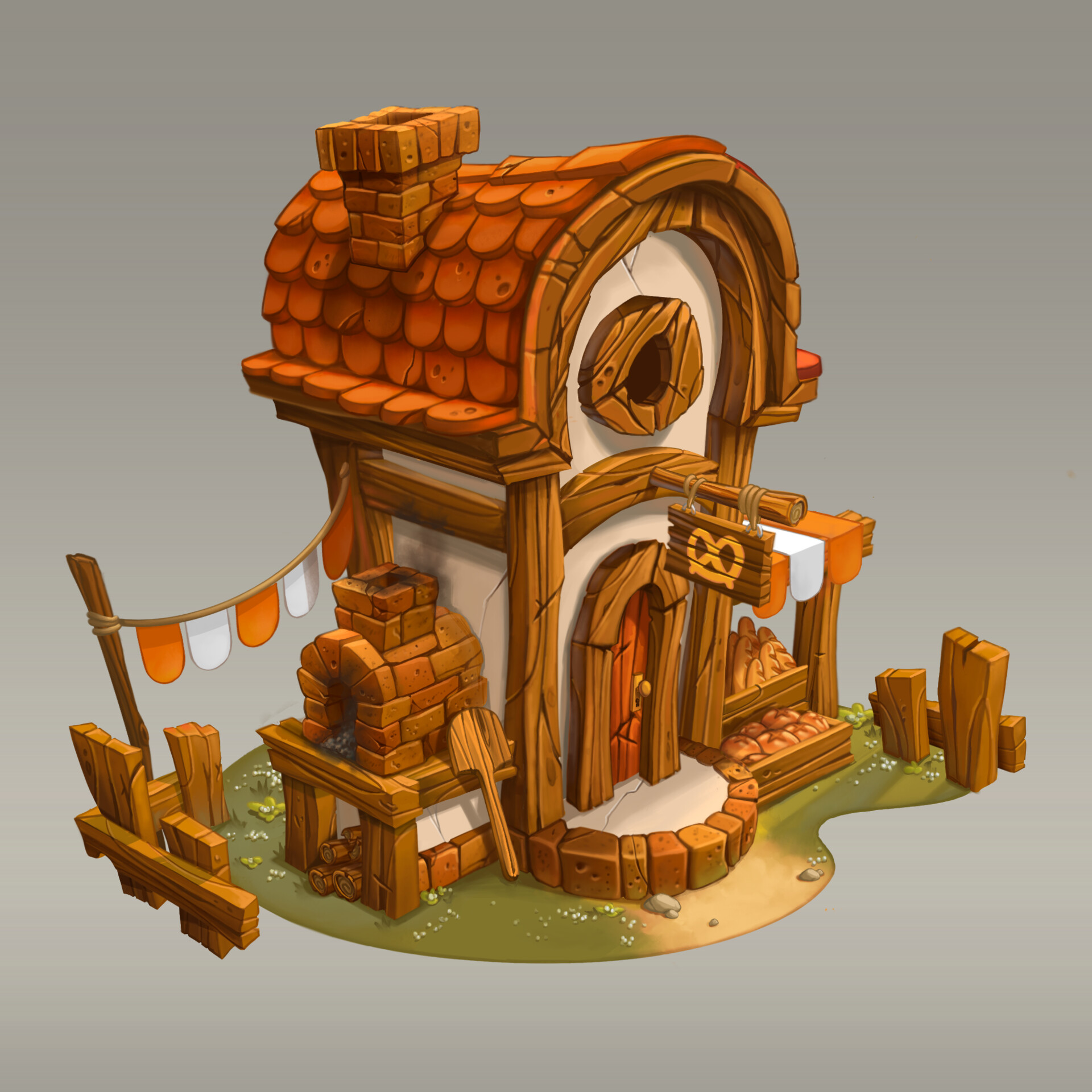 ArtStation - Bakery - Building Concept