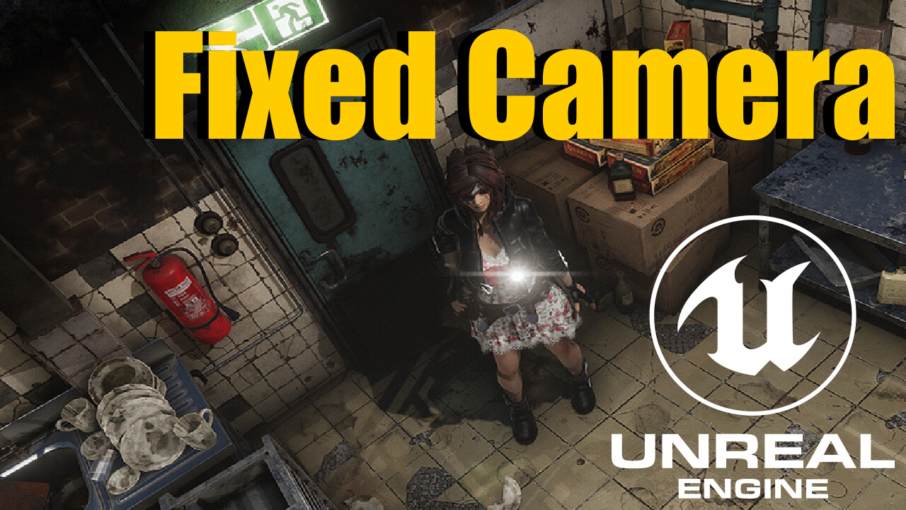 ArtStation - Classic Fixed Camera inspired by Resident Evil made in Unreal 5. Tutorial