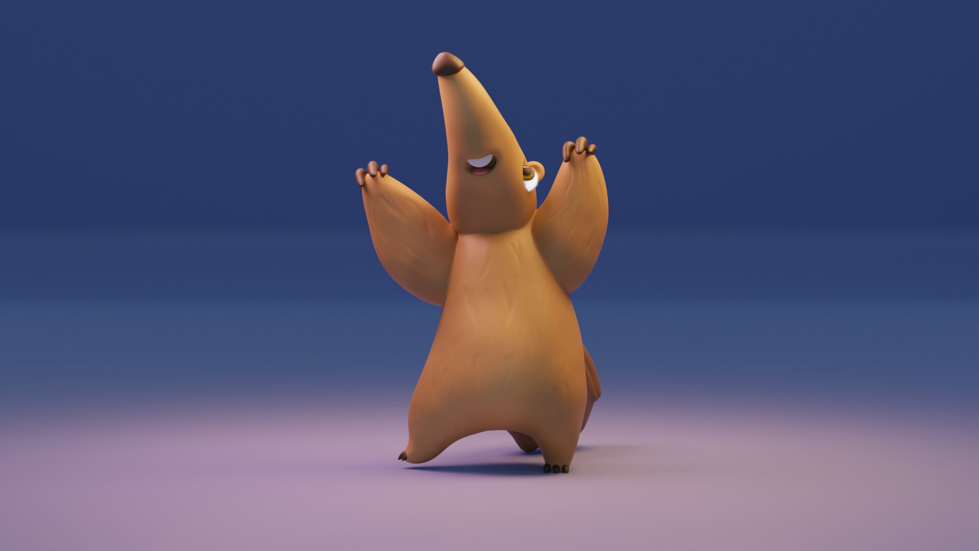 ArtStation - Day 40: Dancing anteater!!