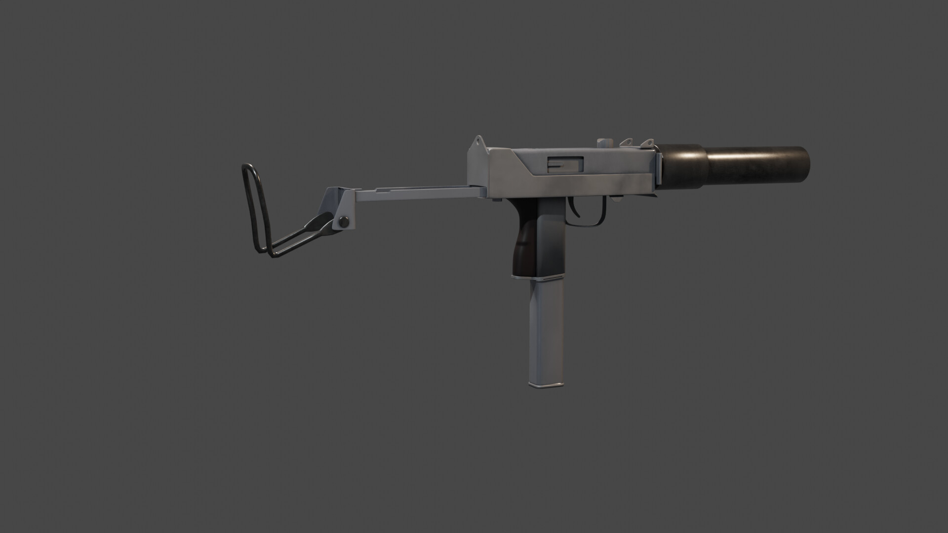 ArtStation - Mac11 with suppresor