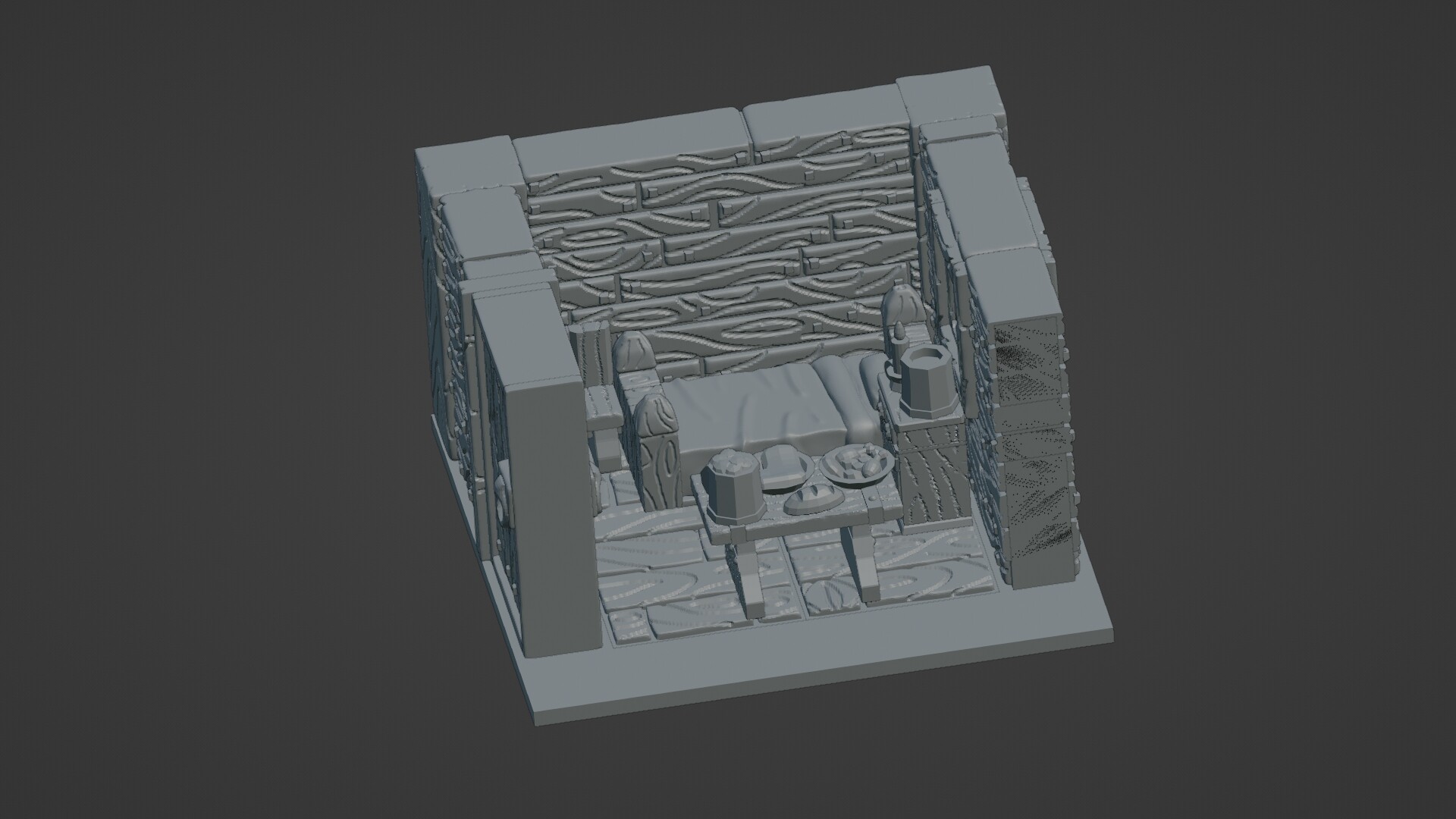 Federico - 3D model fantasy inn rooms