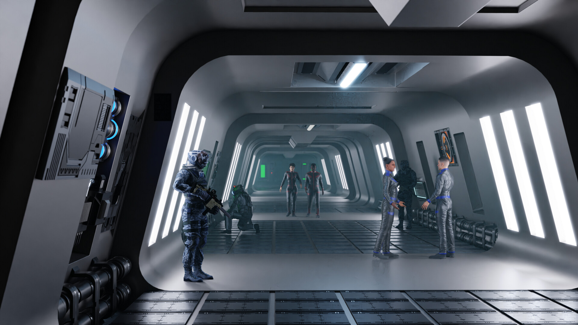 ArtStation - Sci-fi corridor