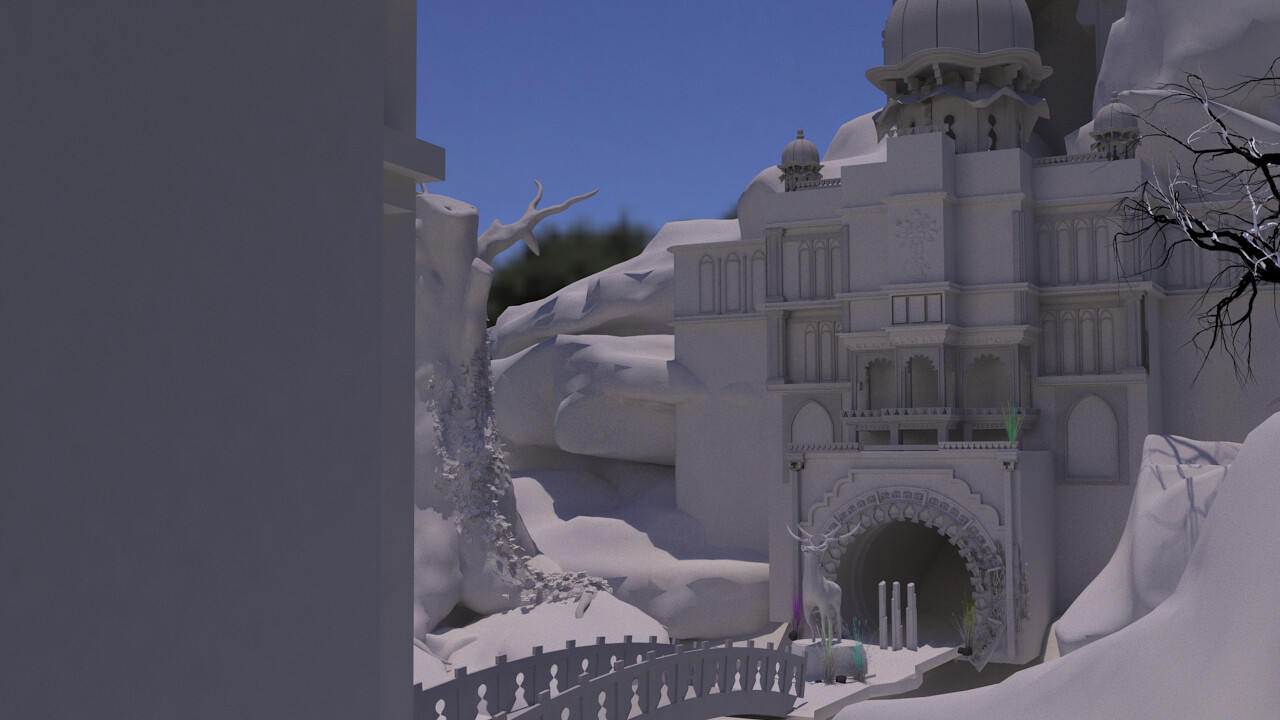 ArtStation - environment of castle base model