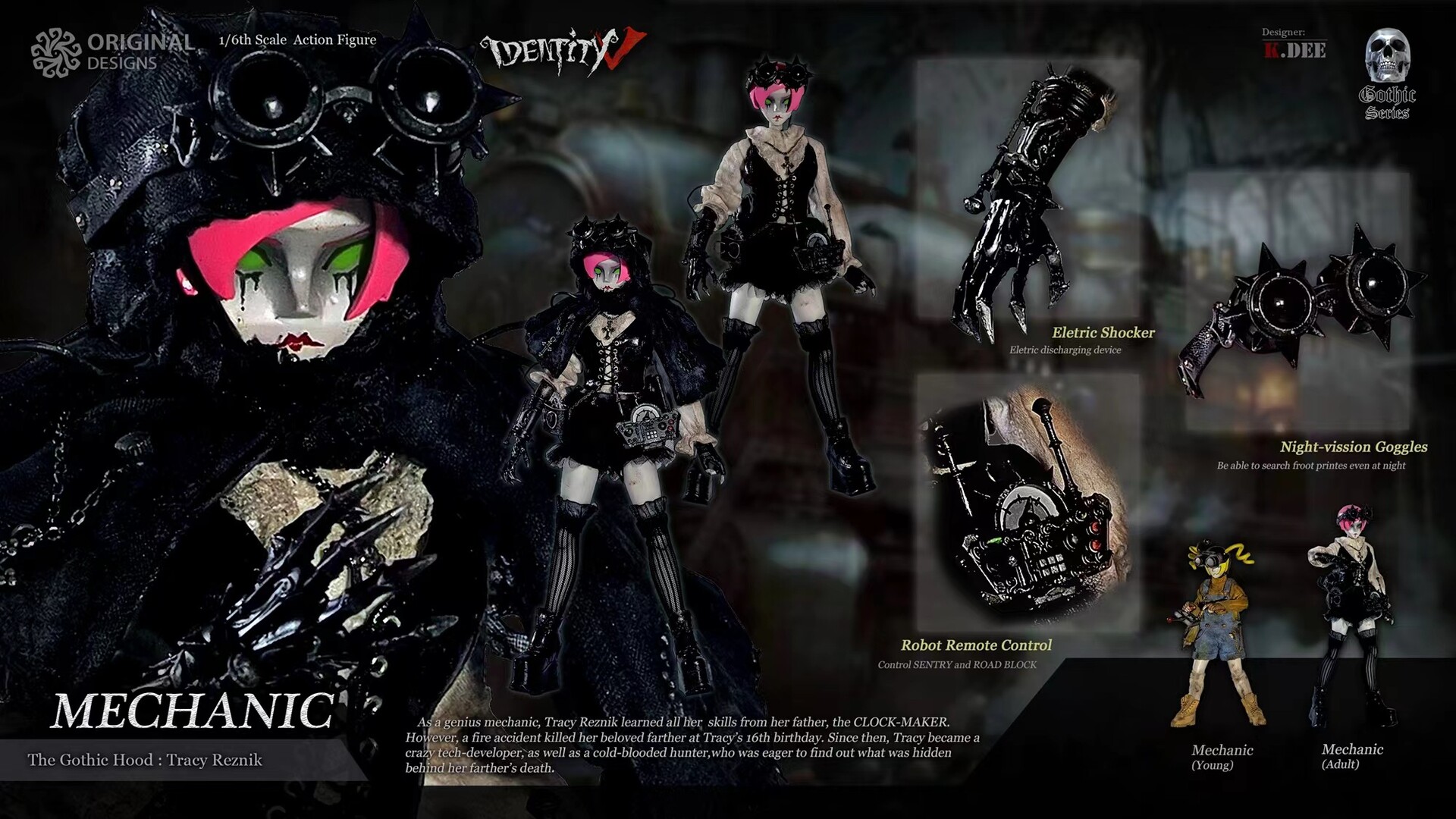 ArtStation - 1/6 Identity V Character : Mechanic (Gothic)