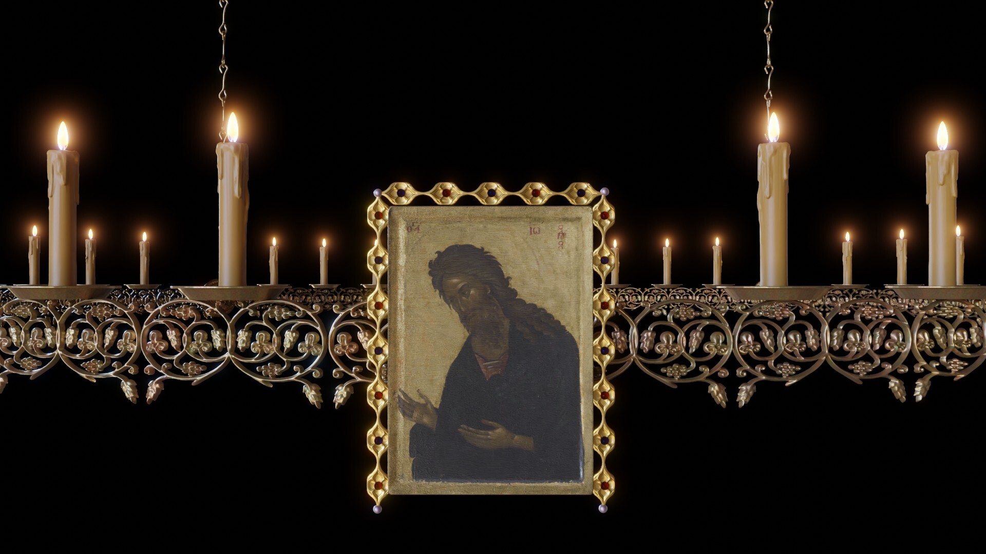 Virtual Box - Polyeleos, eastern orthodox church chandelier