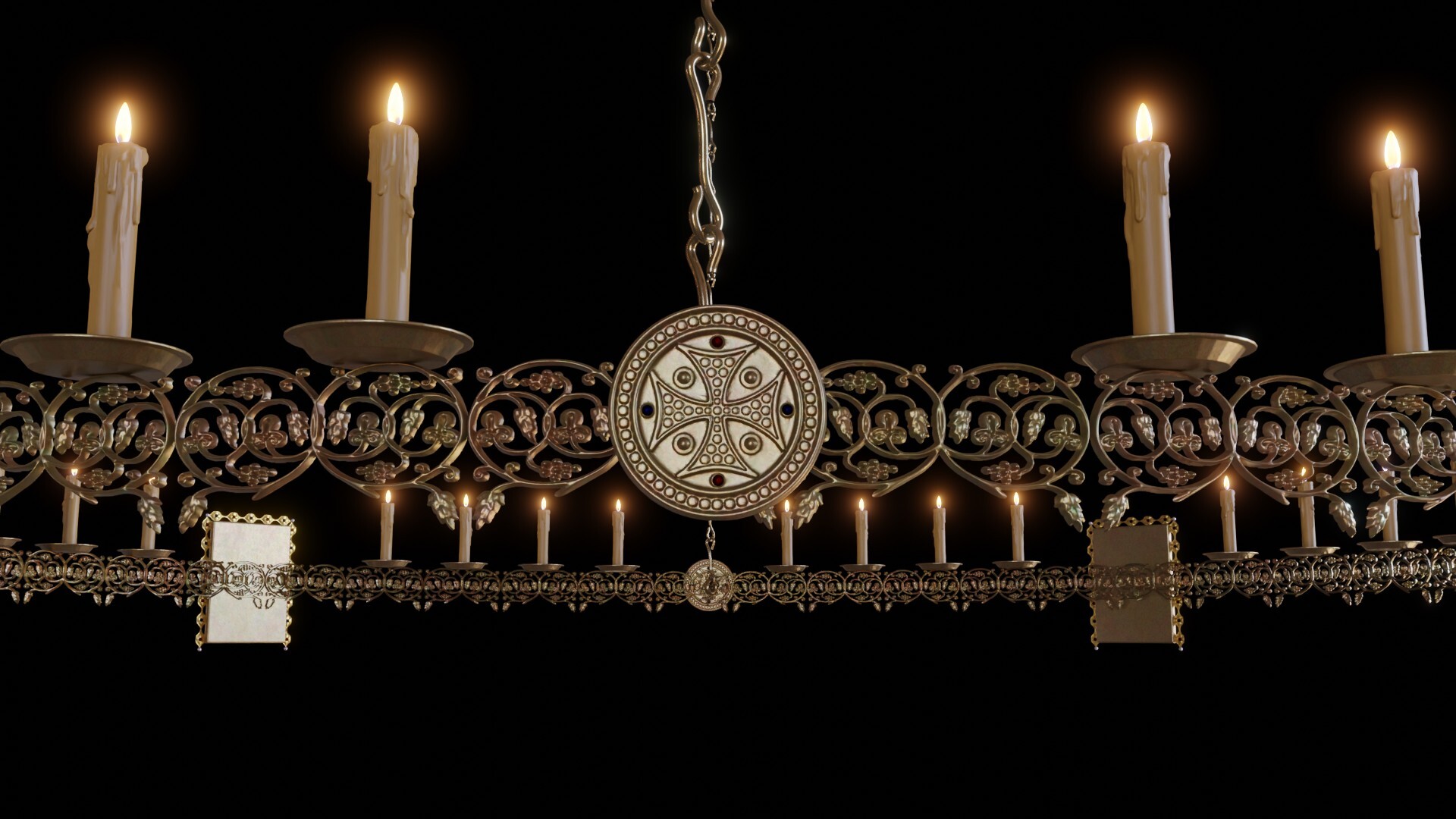 Virtual Box - Polyeleos, eastern orthodox church chandelier