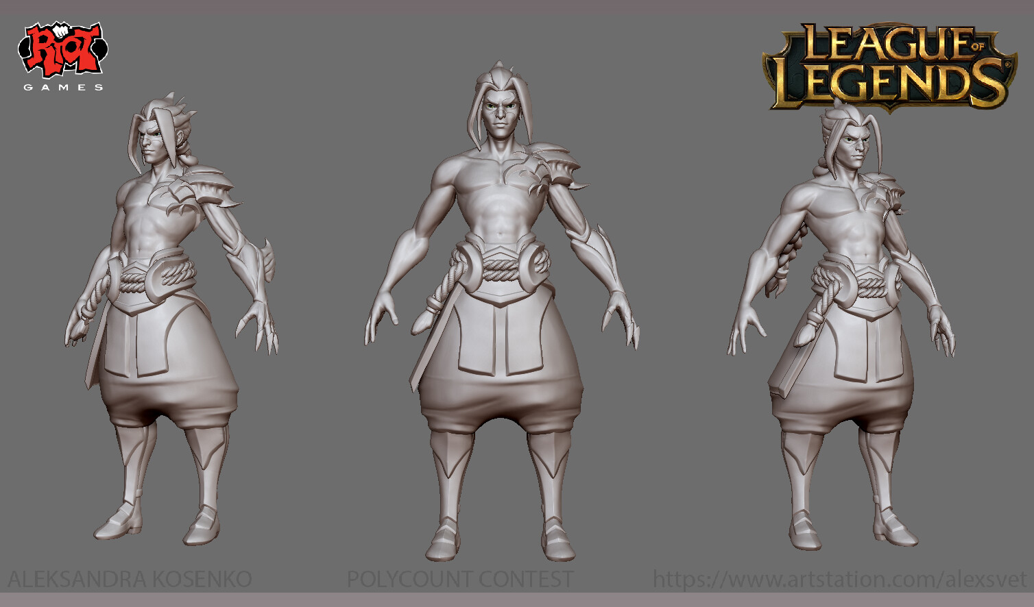 Aleksandra Kosenko - Riot Games Creative Contest 2017 - Kayn - Hand ...