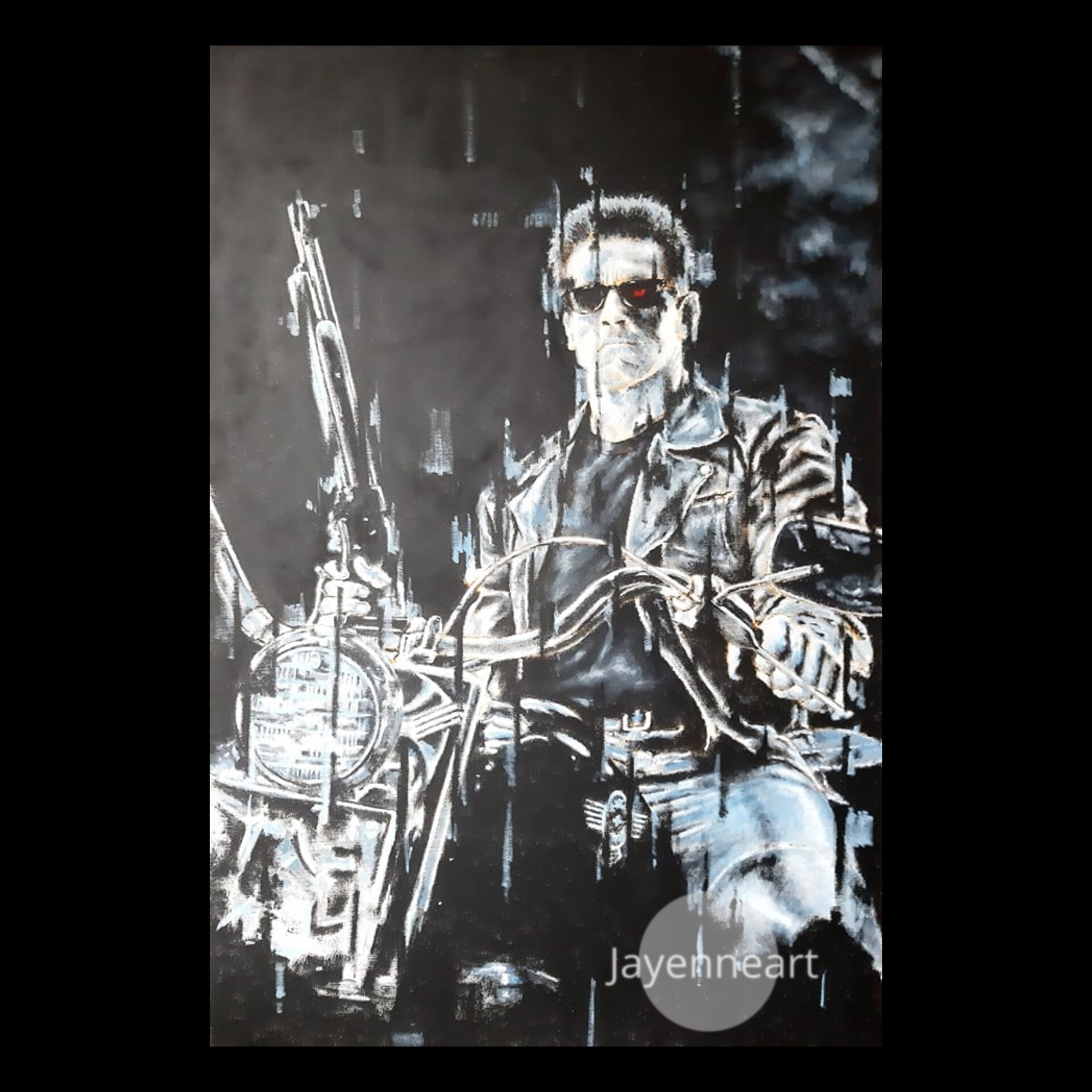ArtStation - Terminator 2 poster - original painting