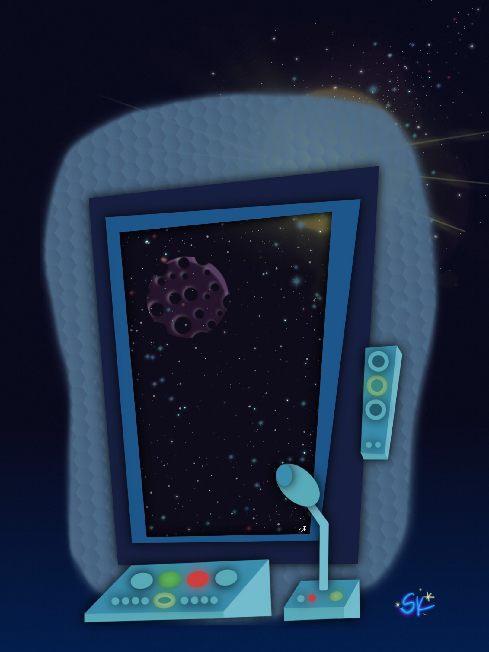 ArtStation - Spaceship Window | Digital Art