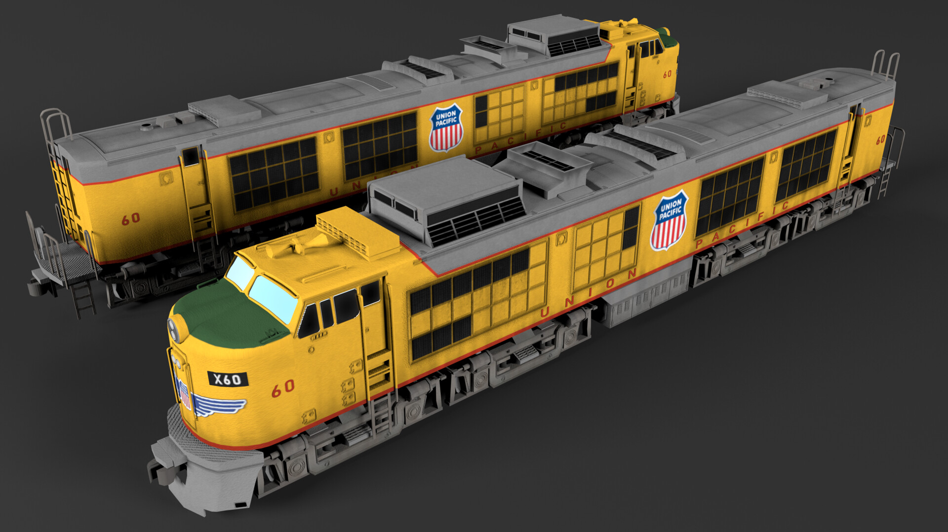 ArtStation - Union Pacific 1st generation GTEL