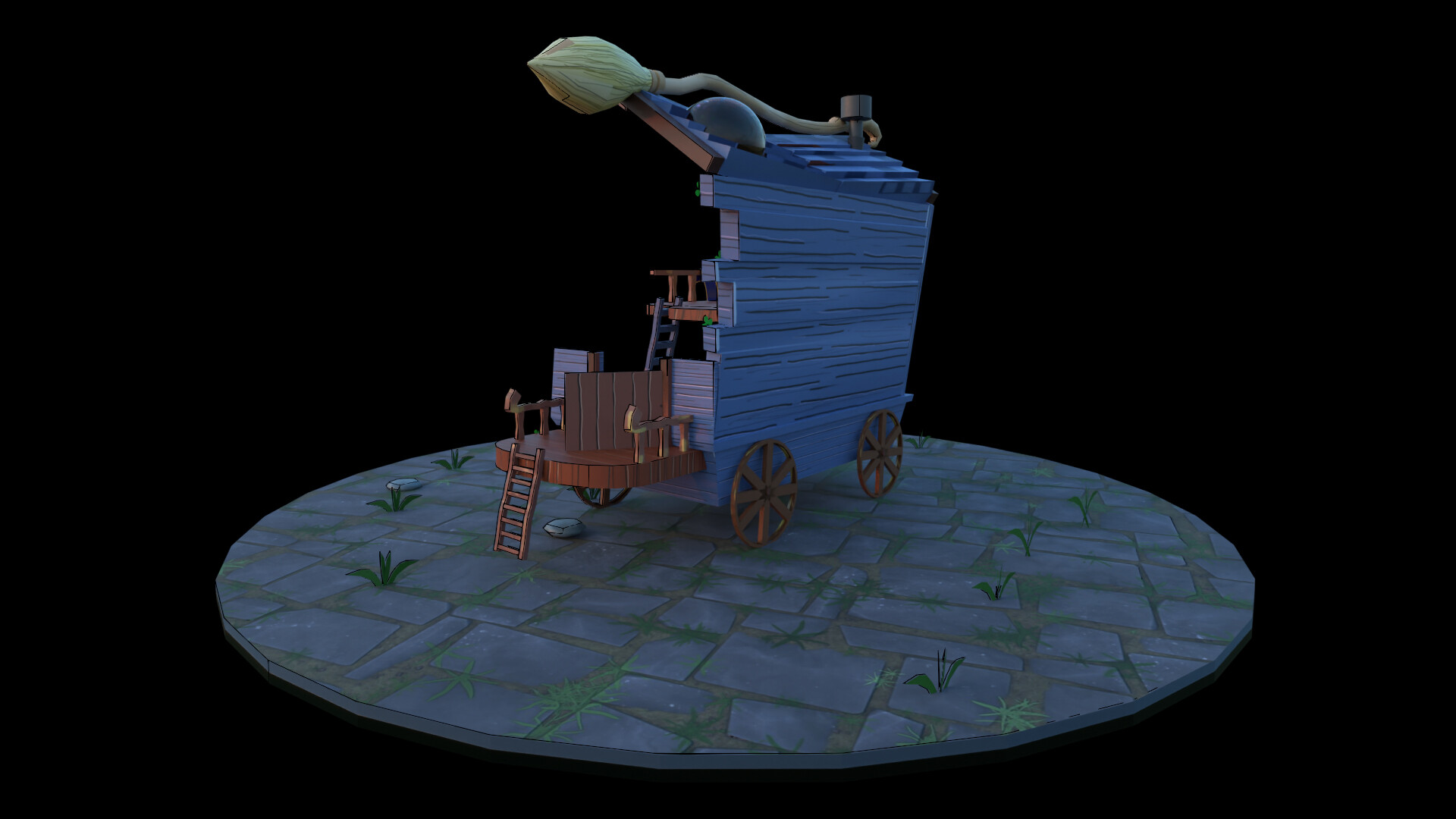 Aka_ryu - Toonish potion cart