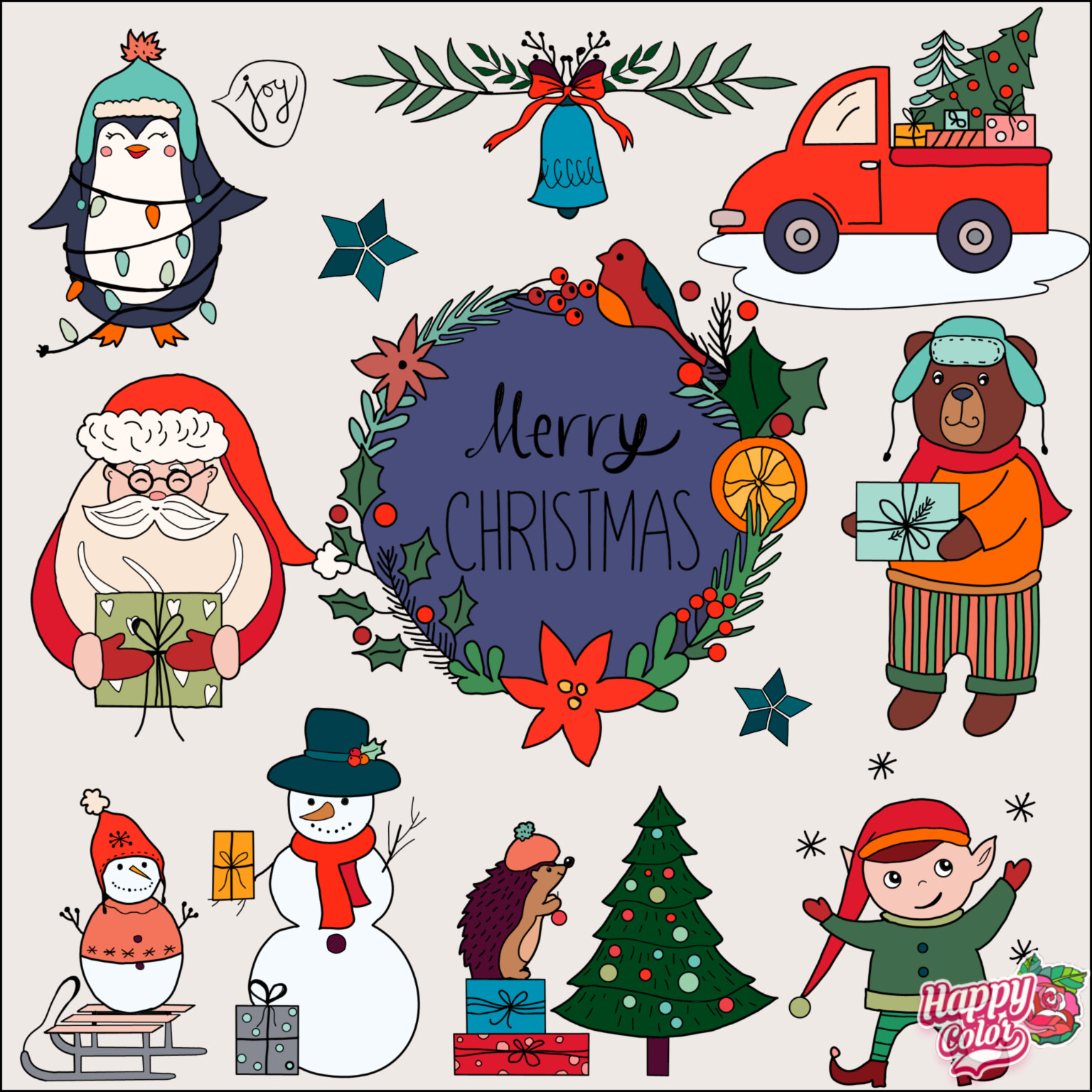 ArtStation - Merry Christmas Happy