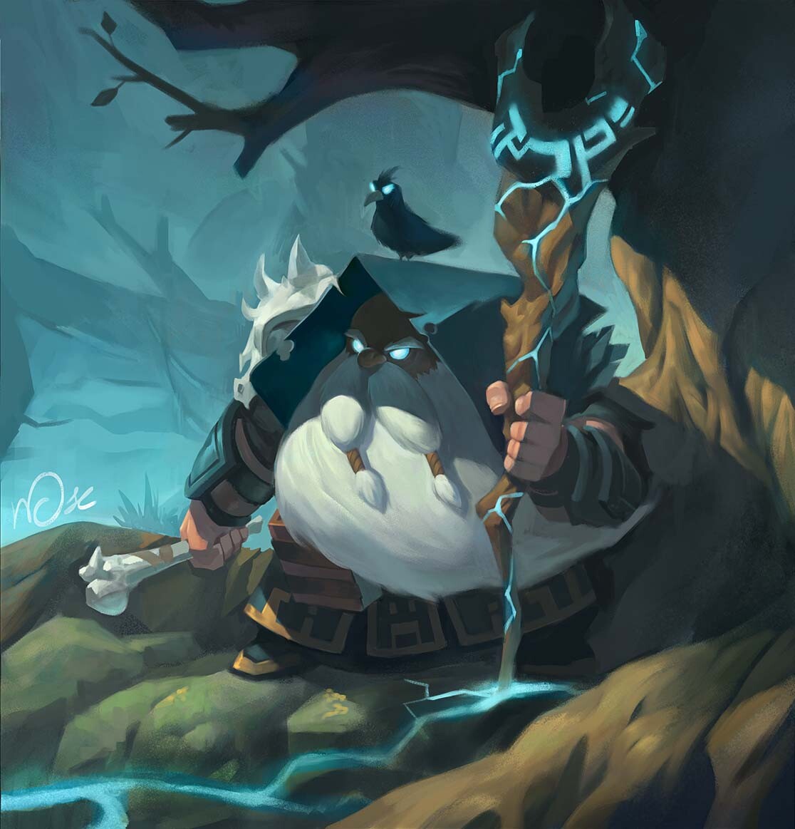 ArtStation - Dwarf Forest Wizard