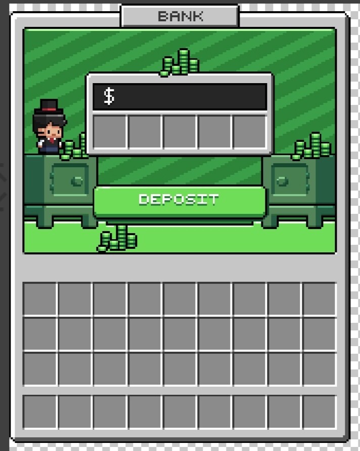 ArtStation - Minecraft bank menu