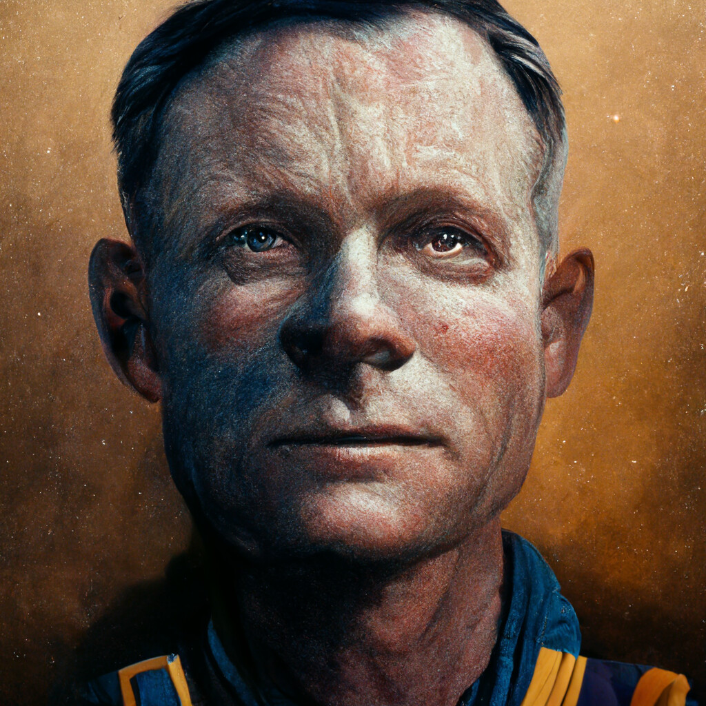ArtStation - "Neil Armstrong" Reimagined by AI