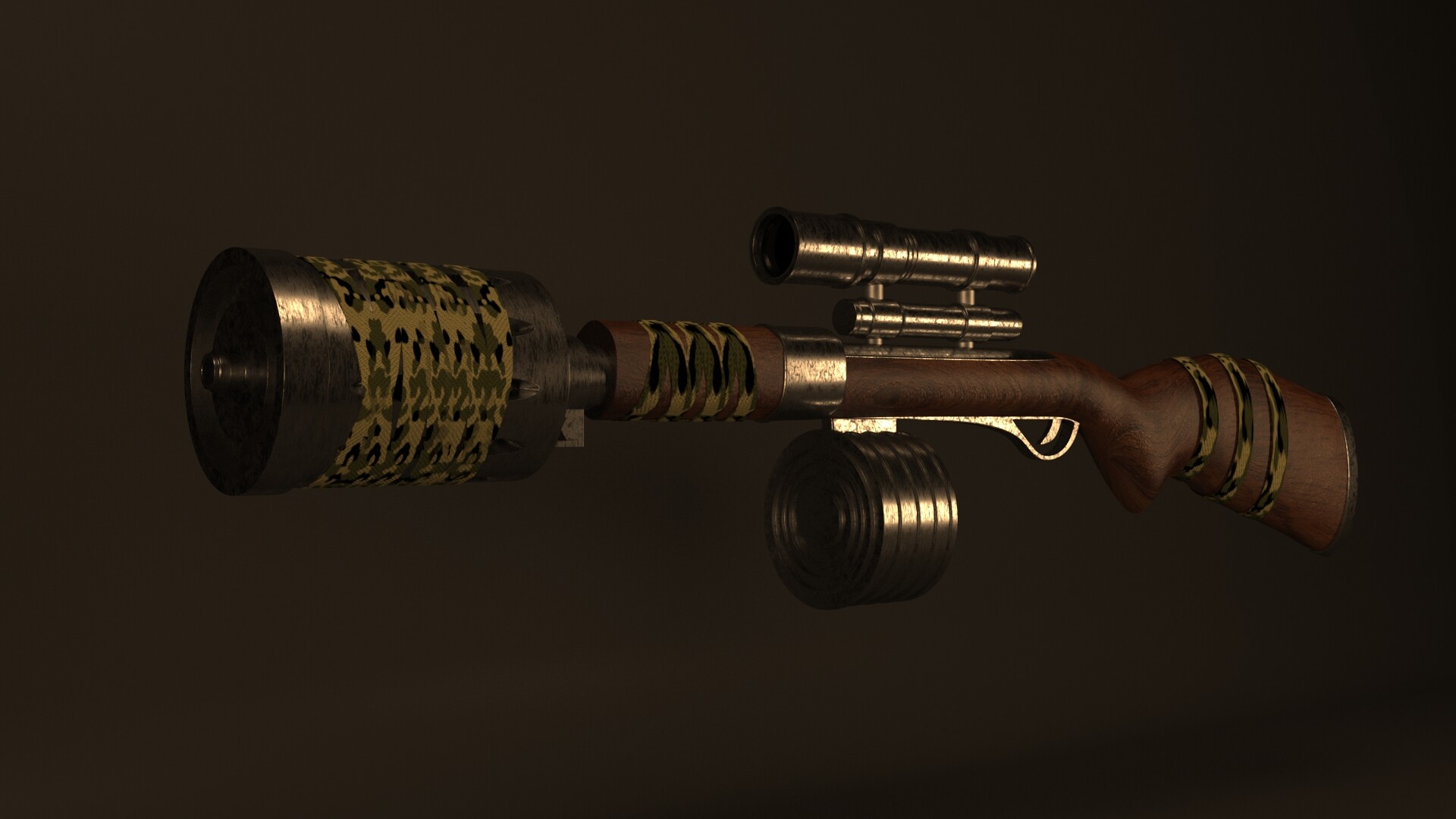 ArtStation - Vintage gun model