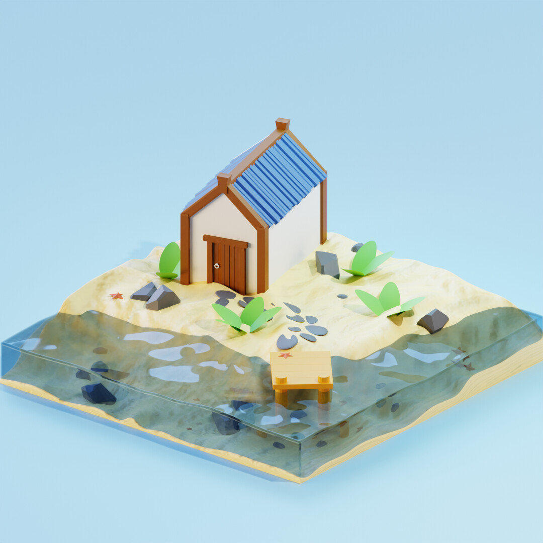ArtStation - House by the sea