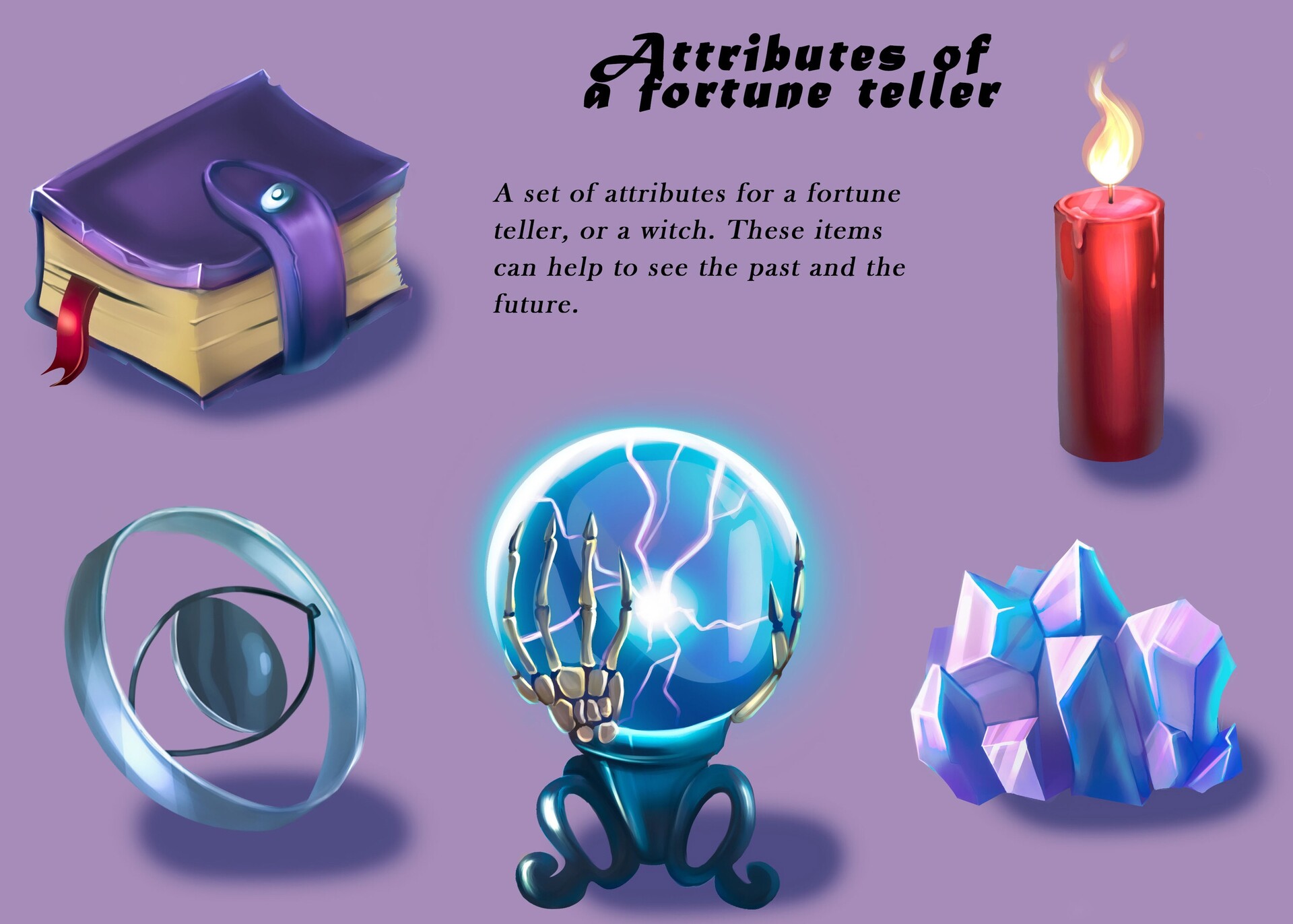 ArtStation - Attributes of a fortune teller