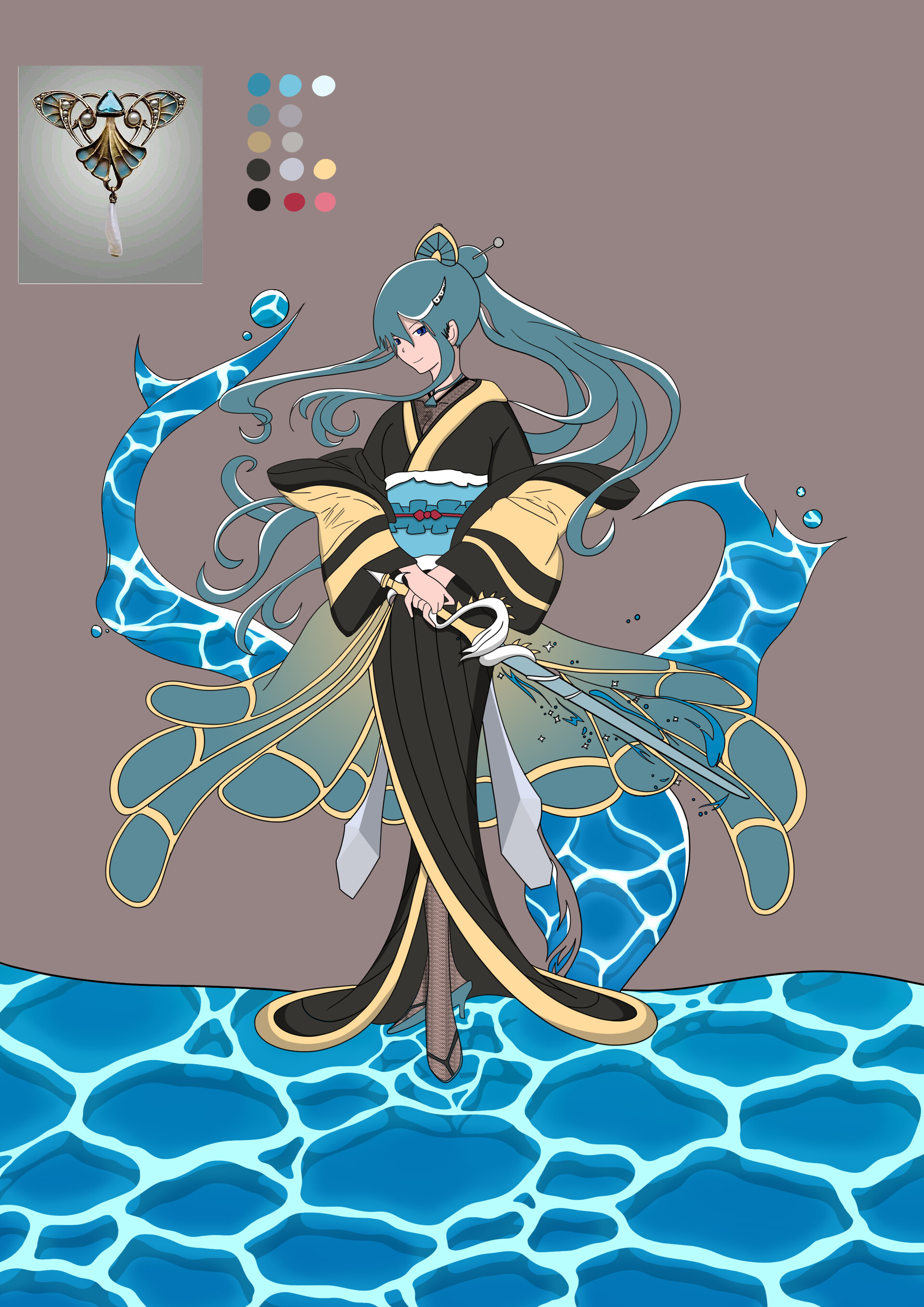 ArtStation - character made of jewelry