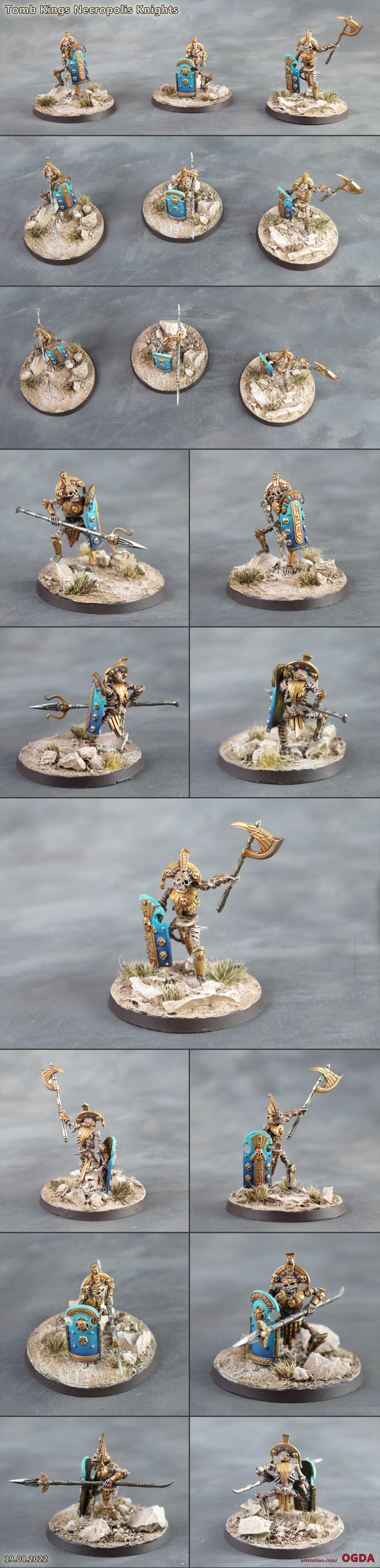 ArtStation - Tomb Kings Necropolis Knights