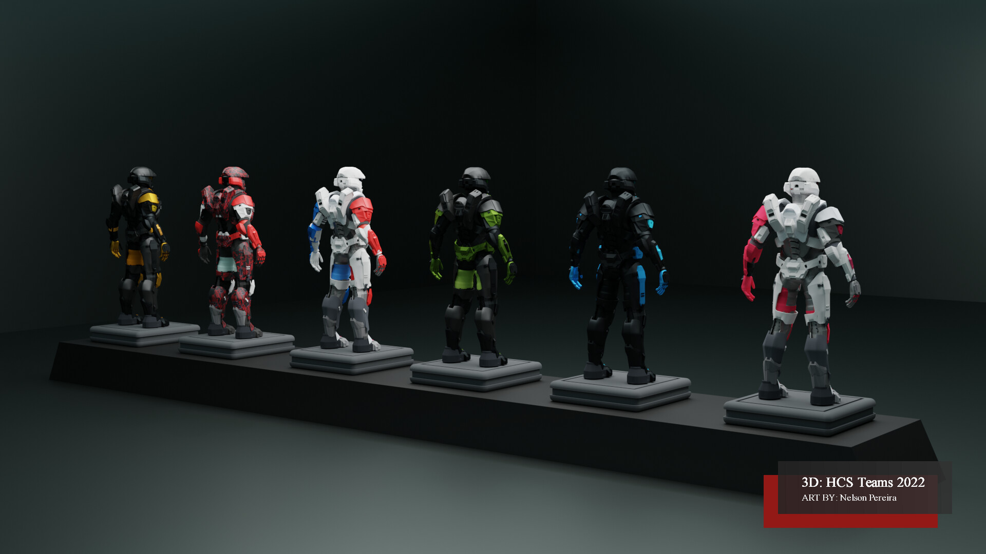 Nelson Pereira - Concept 3D: Halo Infinite HCS Teams Armor (2022)