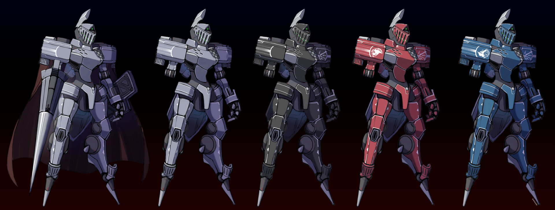 ArtStation - 양산형 기사- 할버드 2형