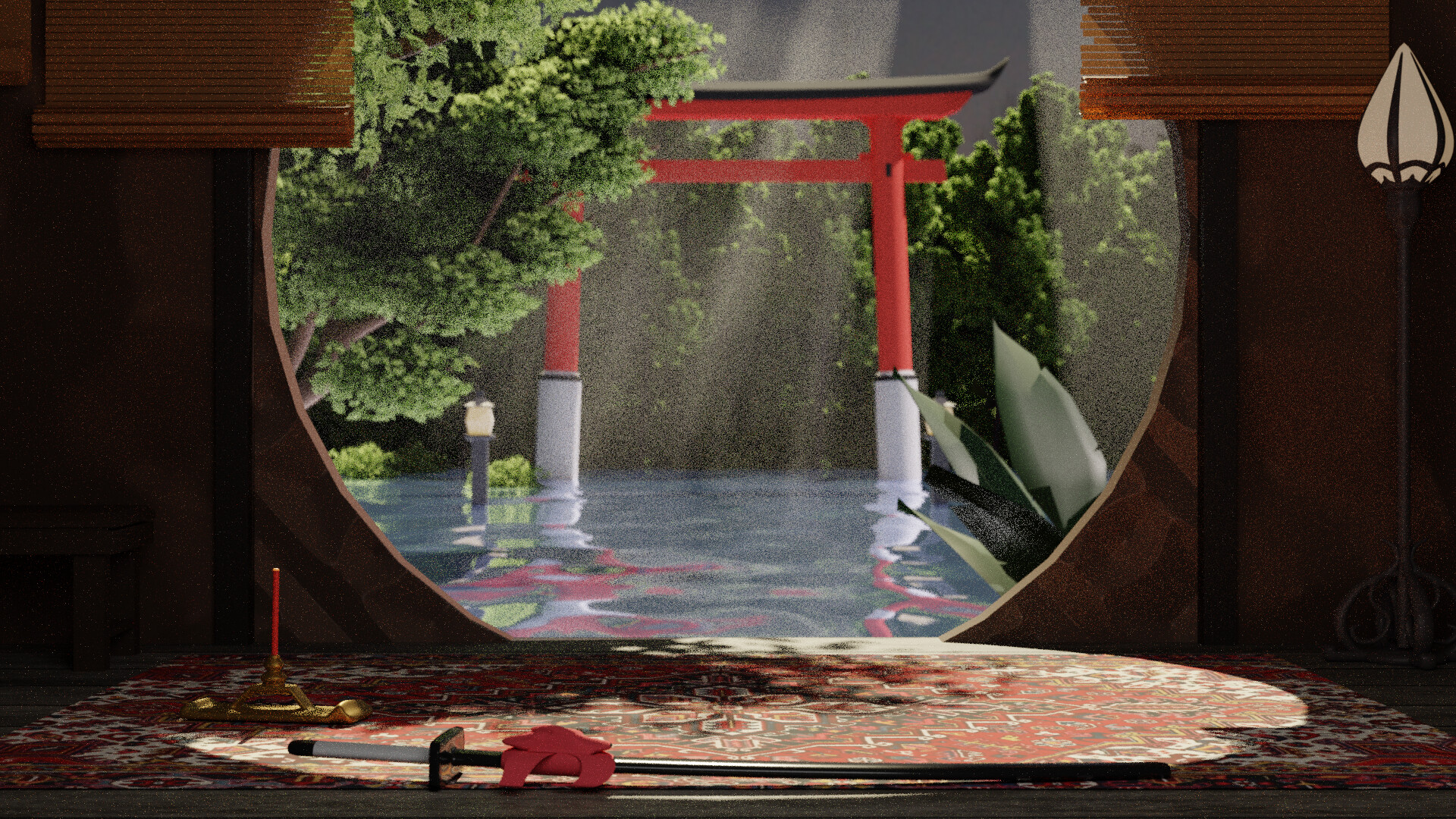 ArtStation - torii gate inspired by Hou China
