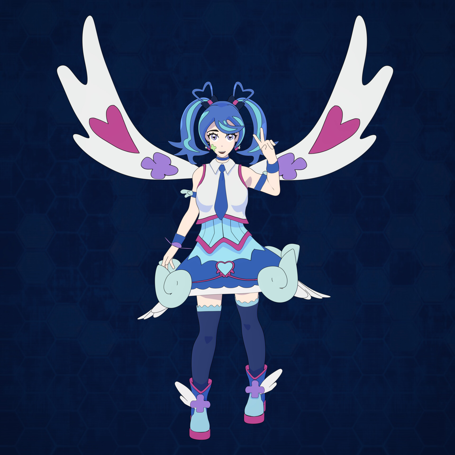 Ryno Botes - Aoi Zaizen (Blue Angel) Yu-Gi-Oh Fanart