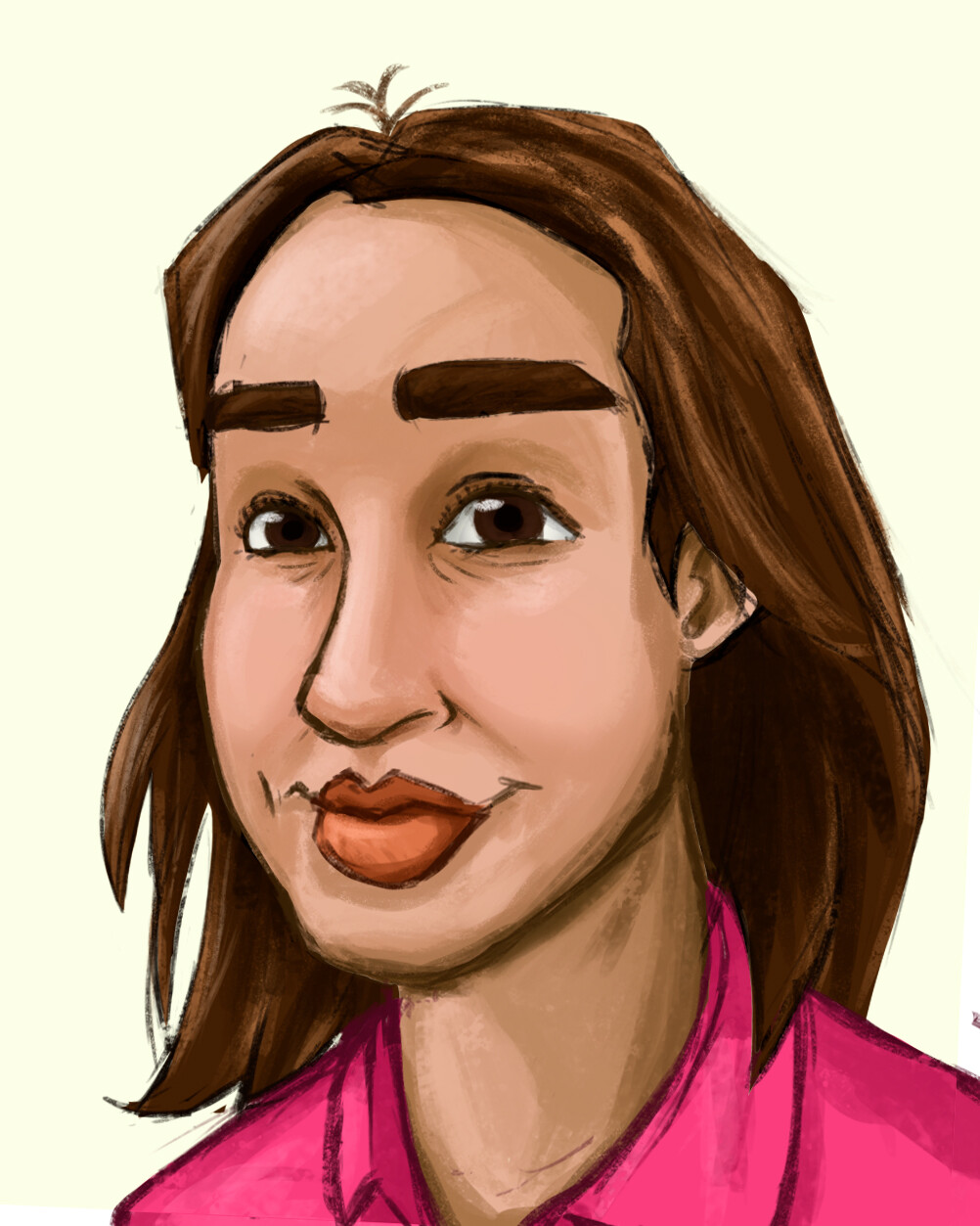 ArtStation - Sketchy portrait of my wife