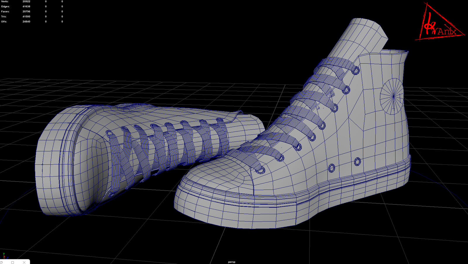 Karan Joshi - Converse_Shoe_Modelling & Texturing in Maya & Substance ...