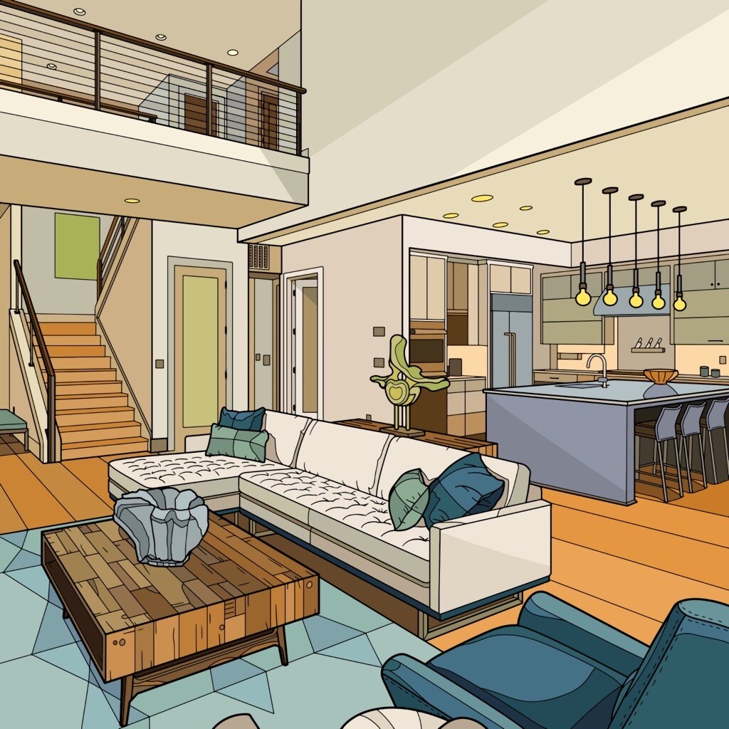 ArtStation - Living Room Design