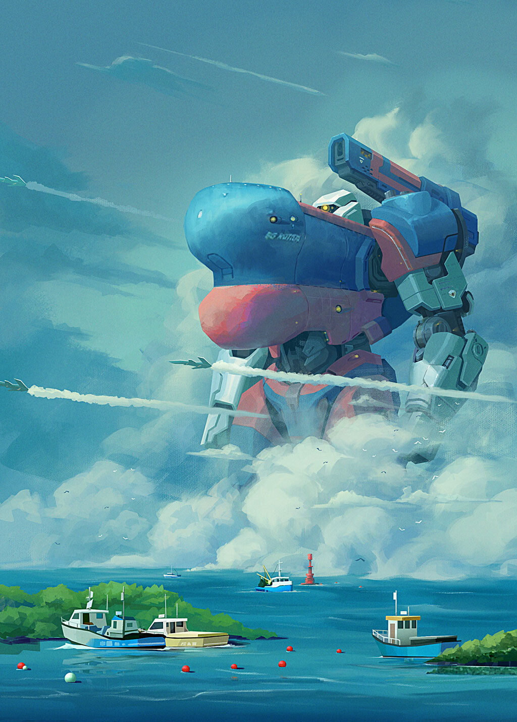 wenbo cui - Escort-picture reference mecha concept practice