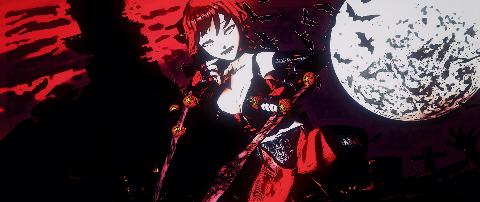 ArtStation - bloodrayne fan art manga style