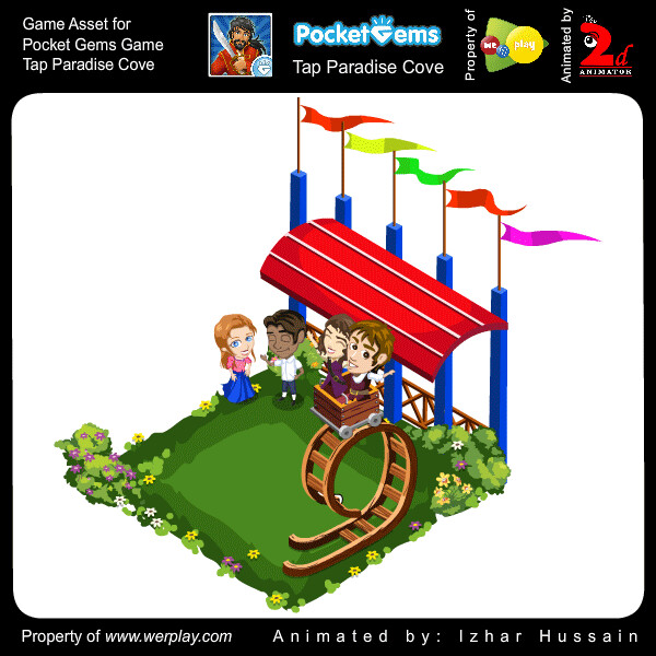 ArtStation - Game Asset - Animated Gig Cork Screw For Pocket Gems Game ...