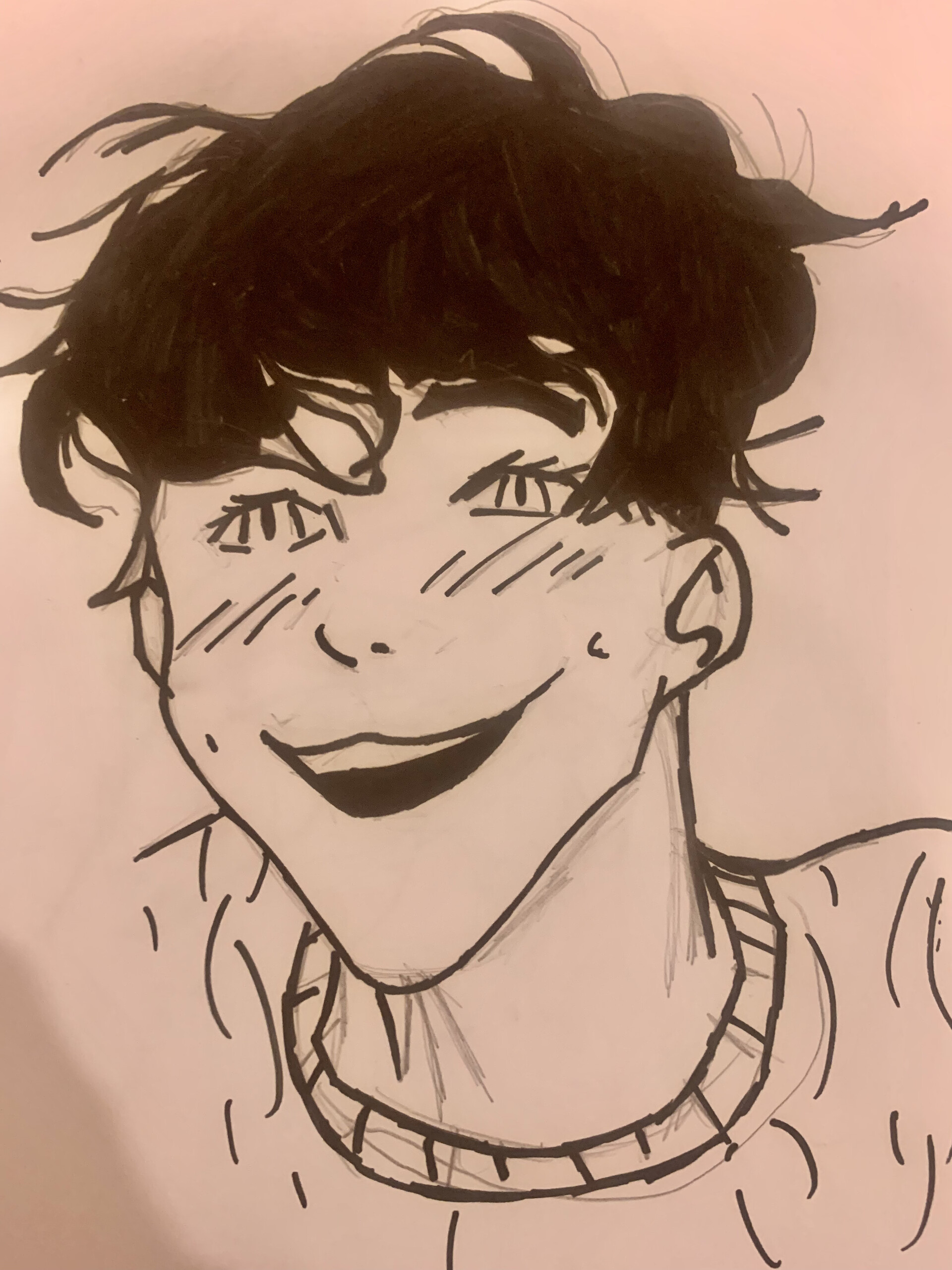 ArtStation - Charlie from Heartstopper Simple Line Art Portrait