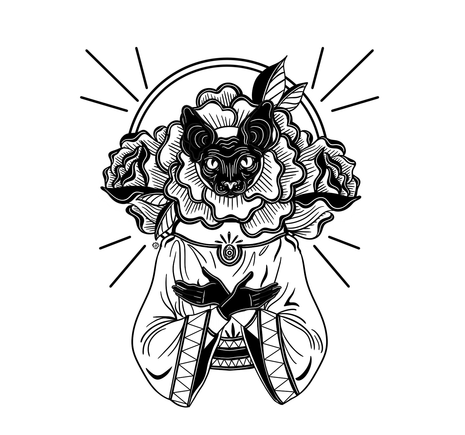 ArtStation - Black Cats & Roses