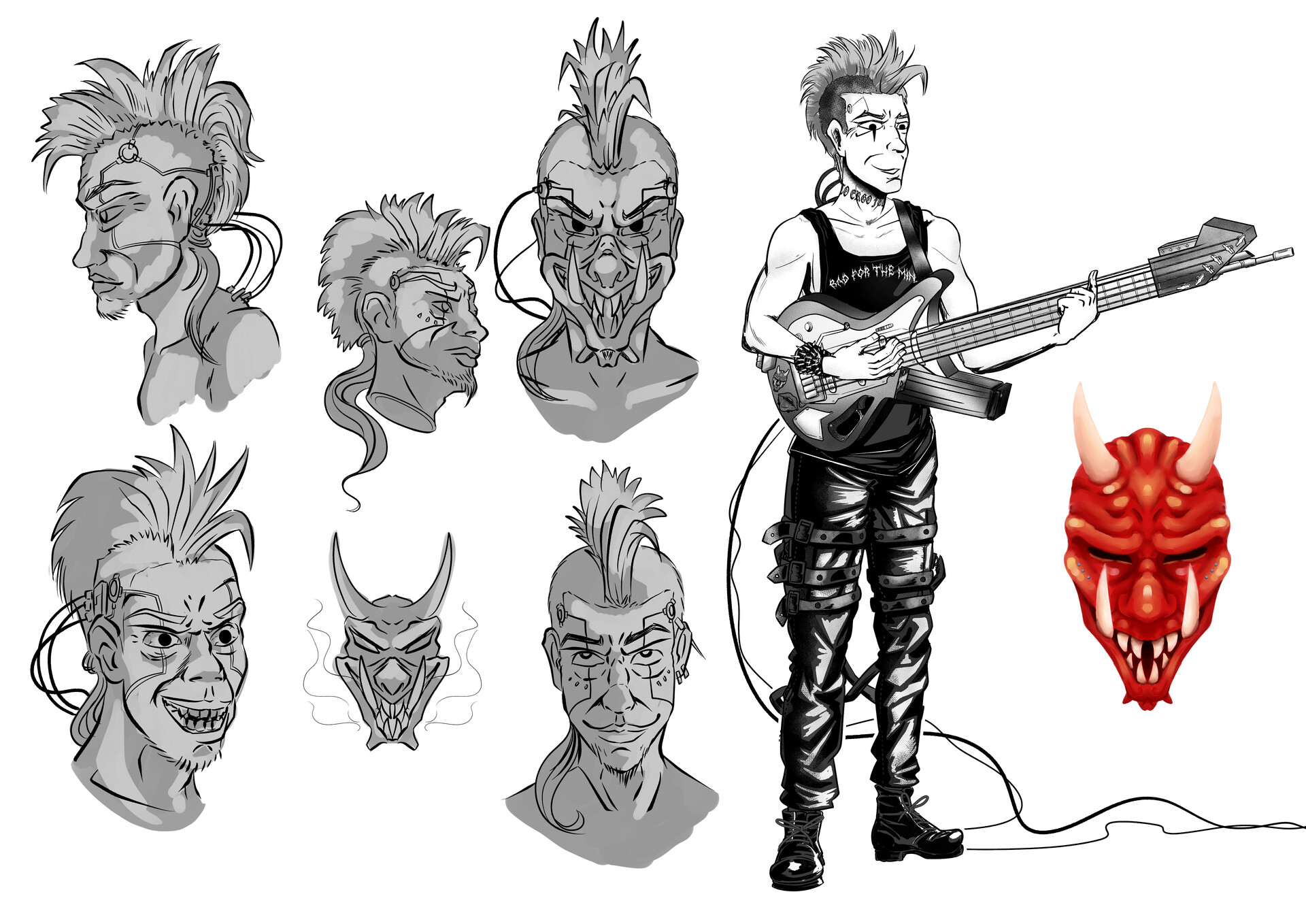 ArtStation - Character Board #1 - Punk Band