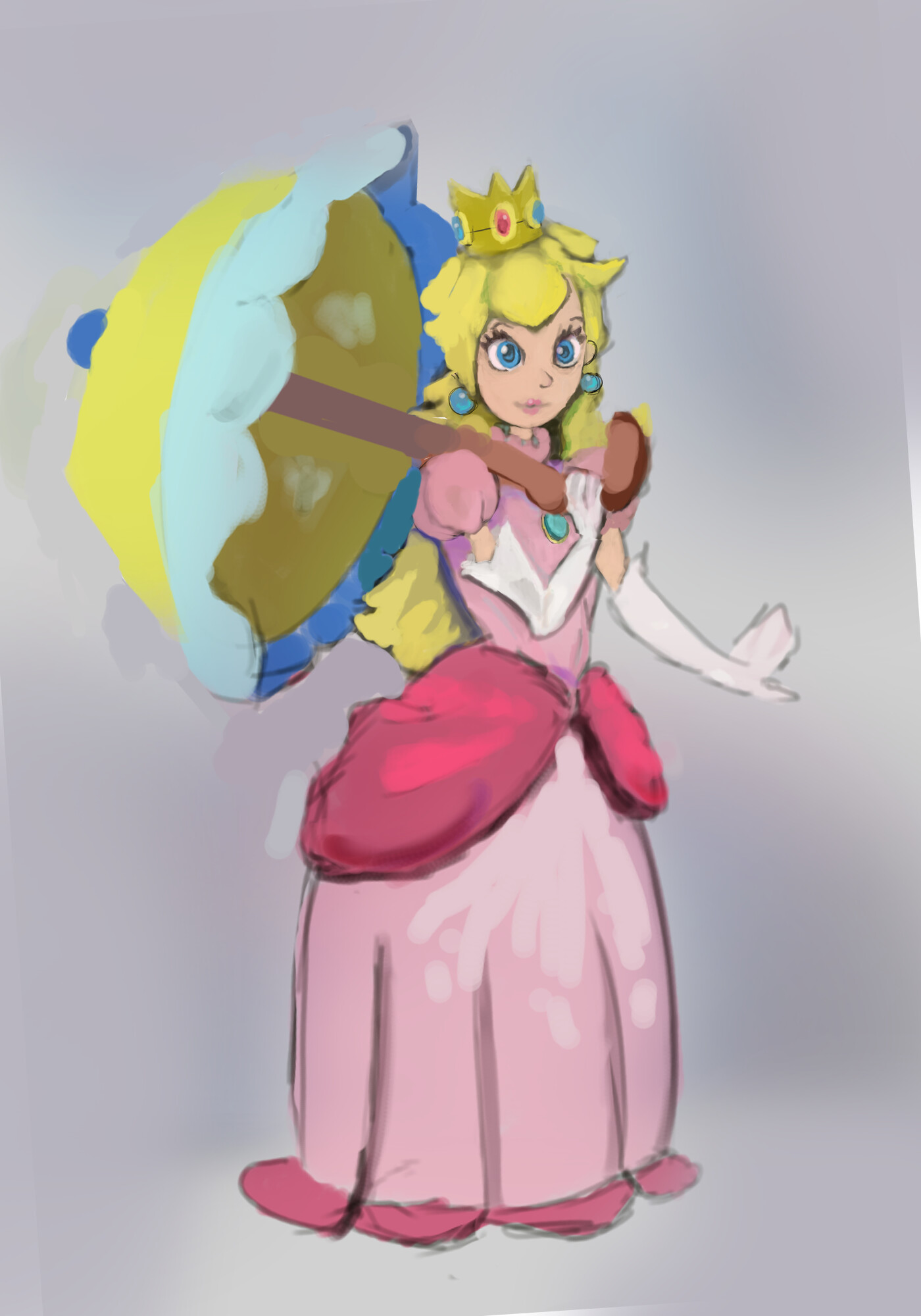 ArtStation - the peach mario