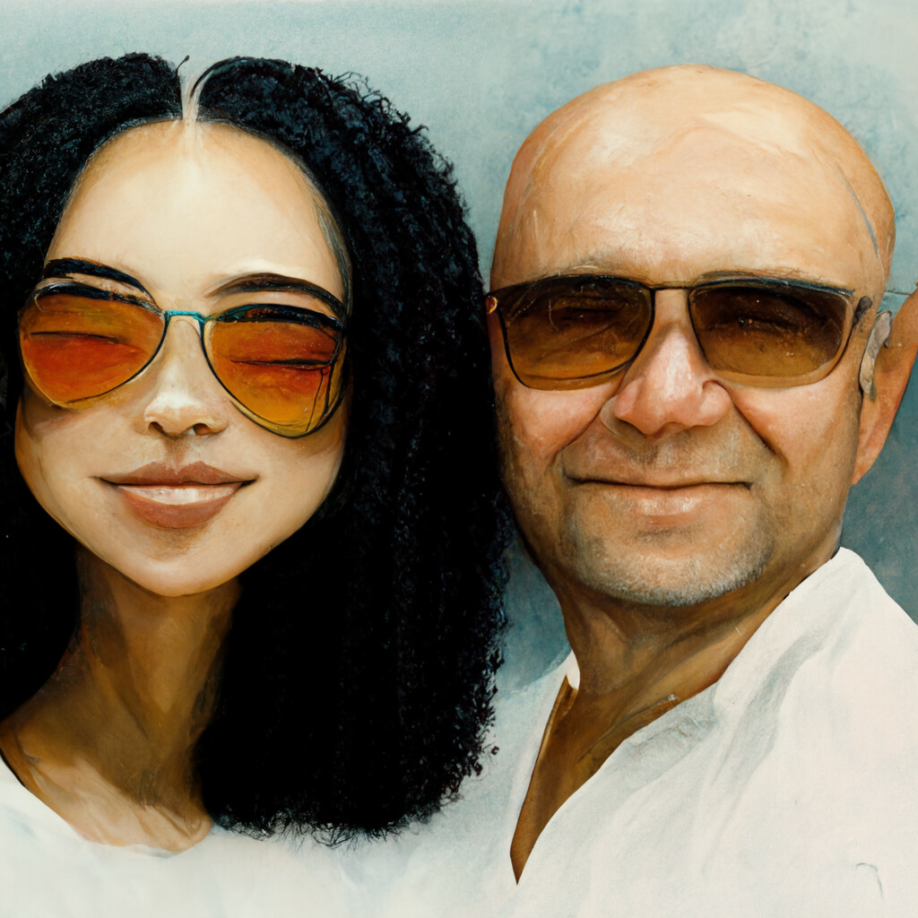 ArtStation - Carribean Wife and Husband Drawing Portrait