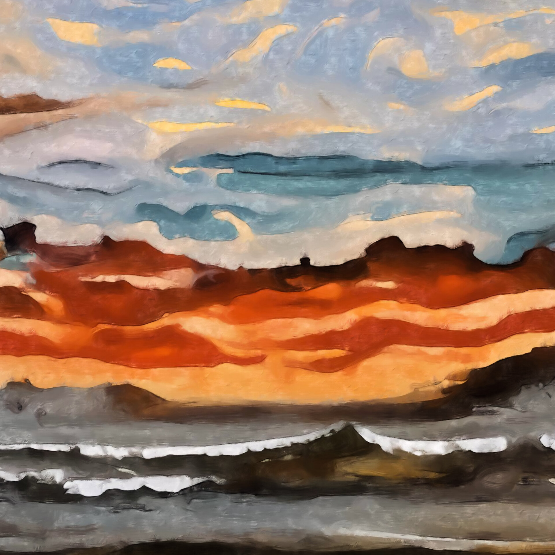 ArtStation - Magical sea sunset