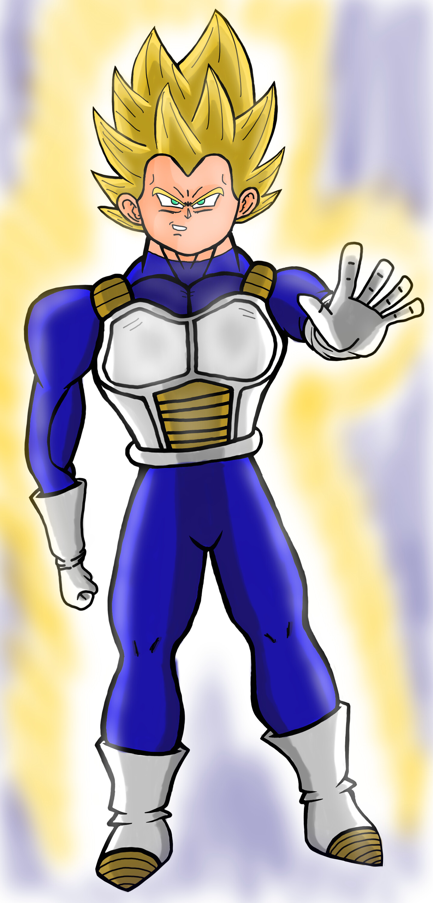 ArtStation - Super Saiyan Vegeta