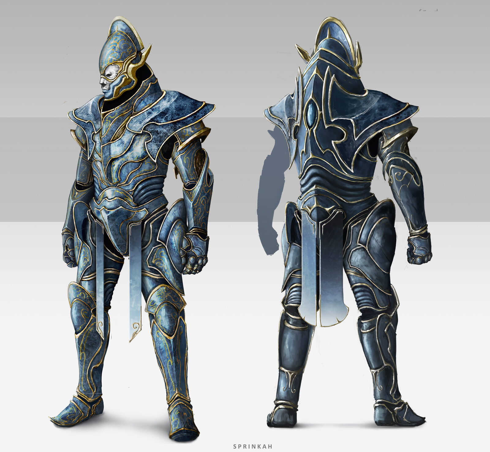 SprinKah - Aldmer Magic Crystal Armor.