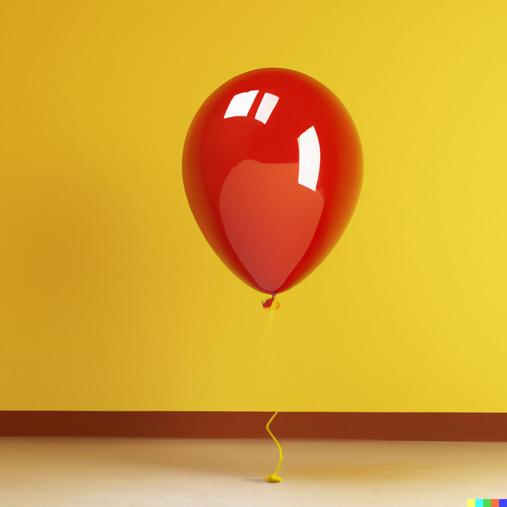 ArtStation - Red ballon in a yellow room