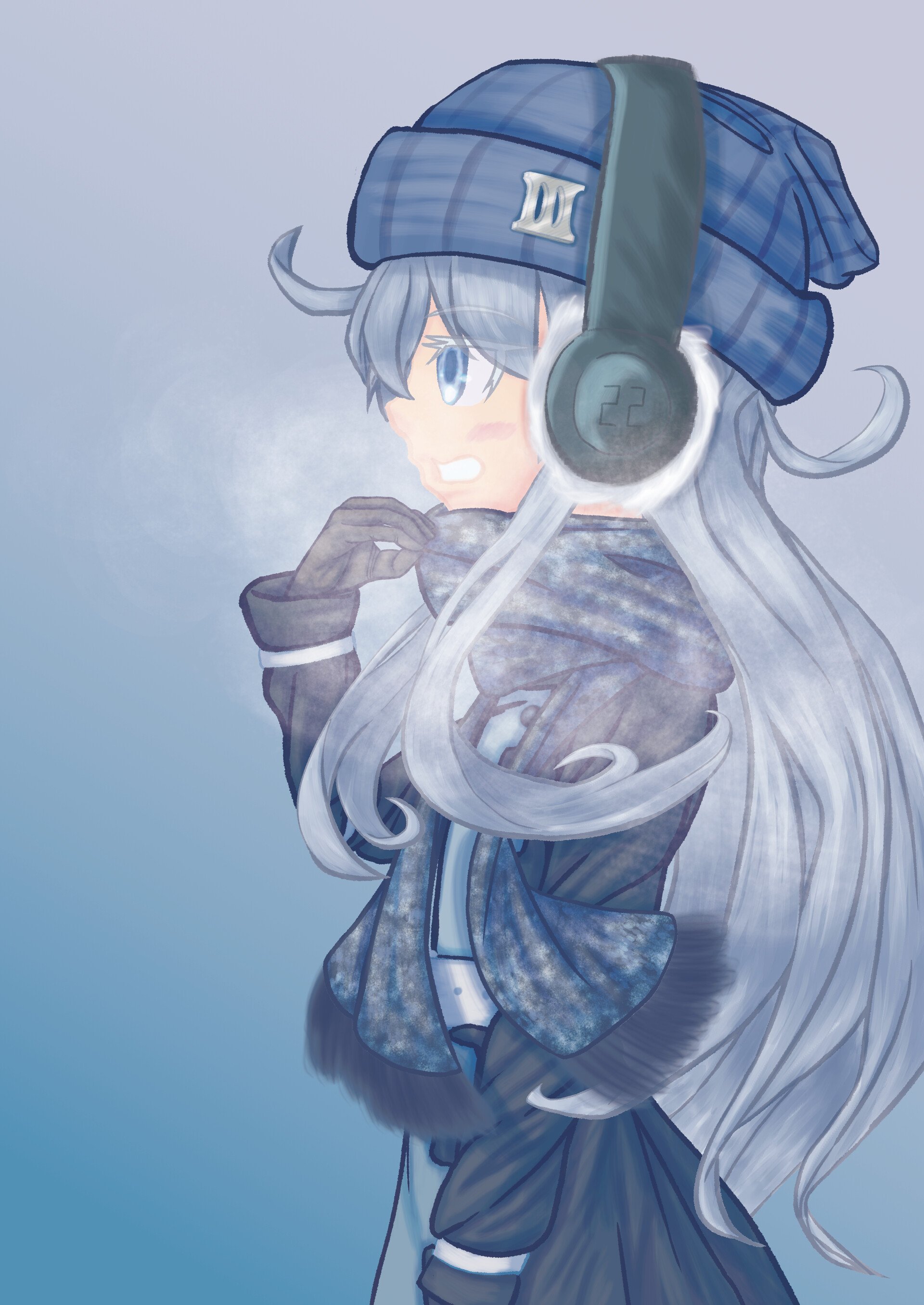 黒岡葉平(Kurooka Yohe) - Hibiki(Kancolle) Fanart (including fashion design)