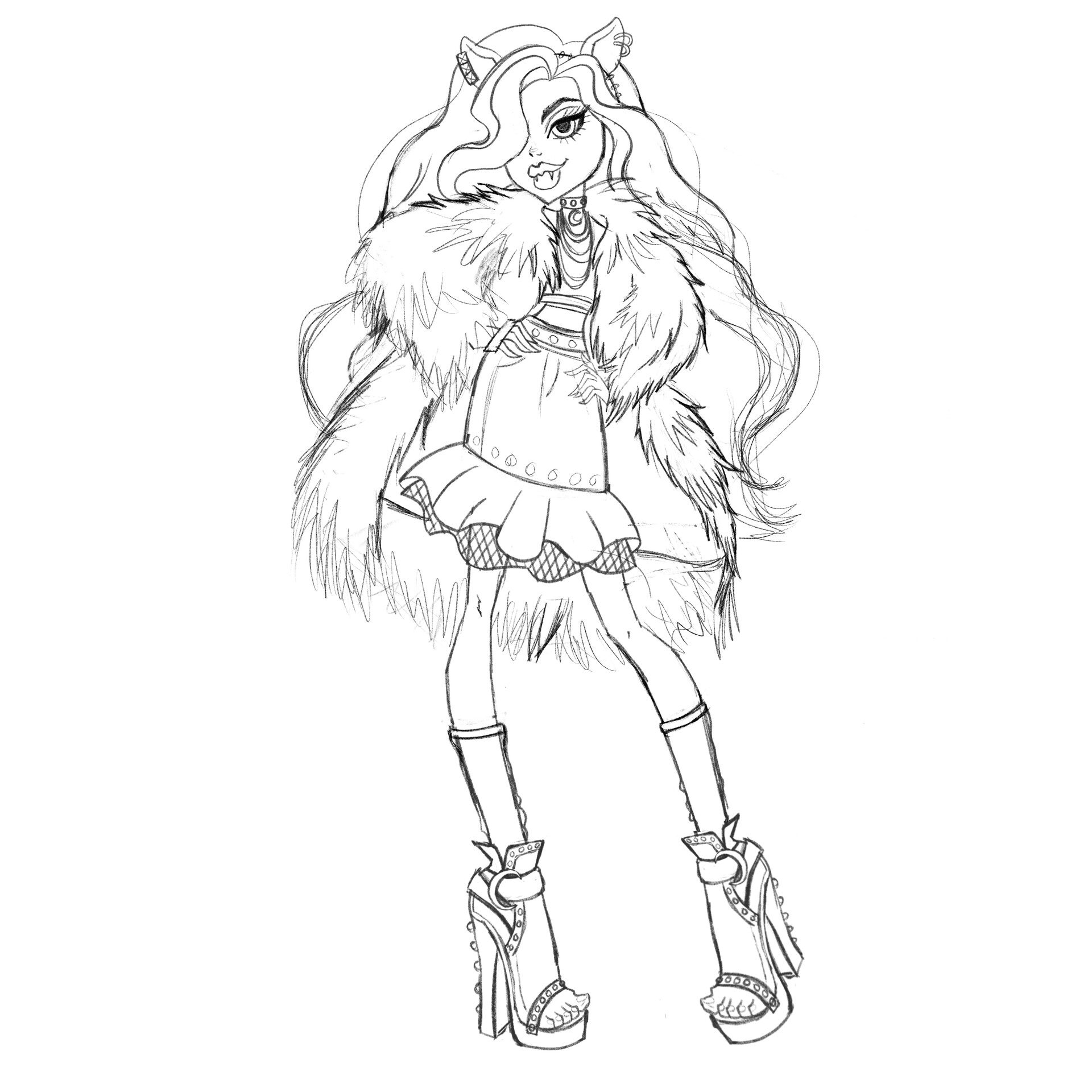 coloring book monster high