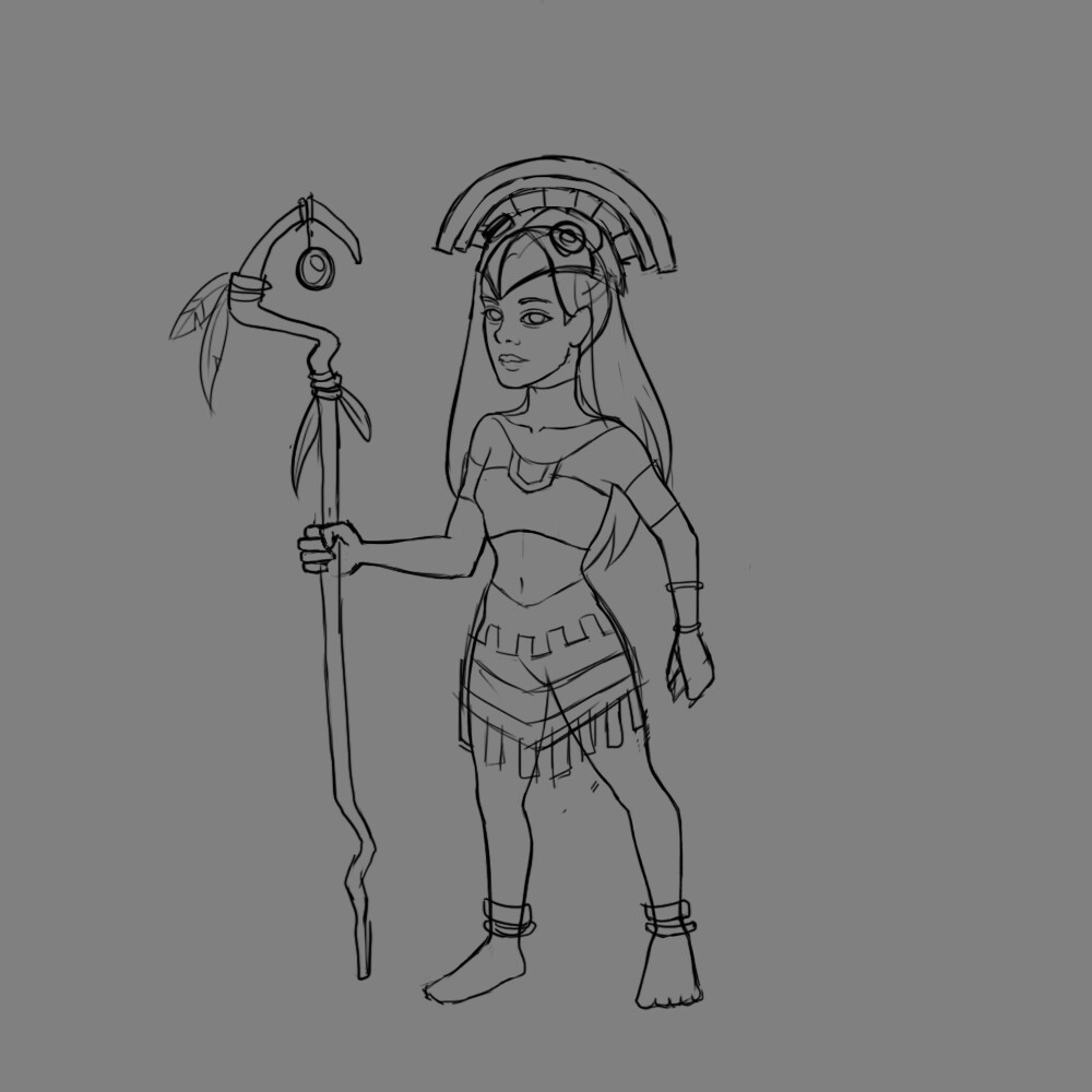 Dana Teifel - Aztec shaman character