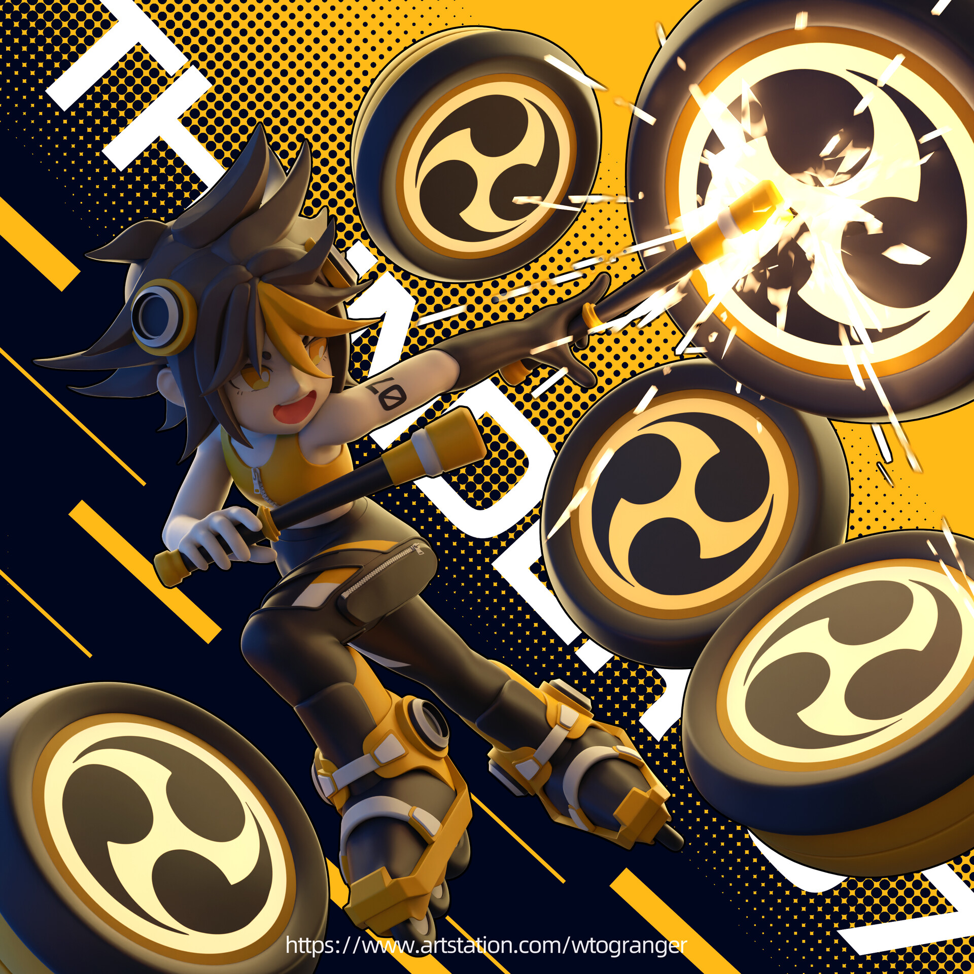 ArtStation - 【incomplete】 Thundering drummer 【待完善】-雷凌鼓手